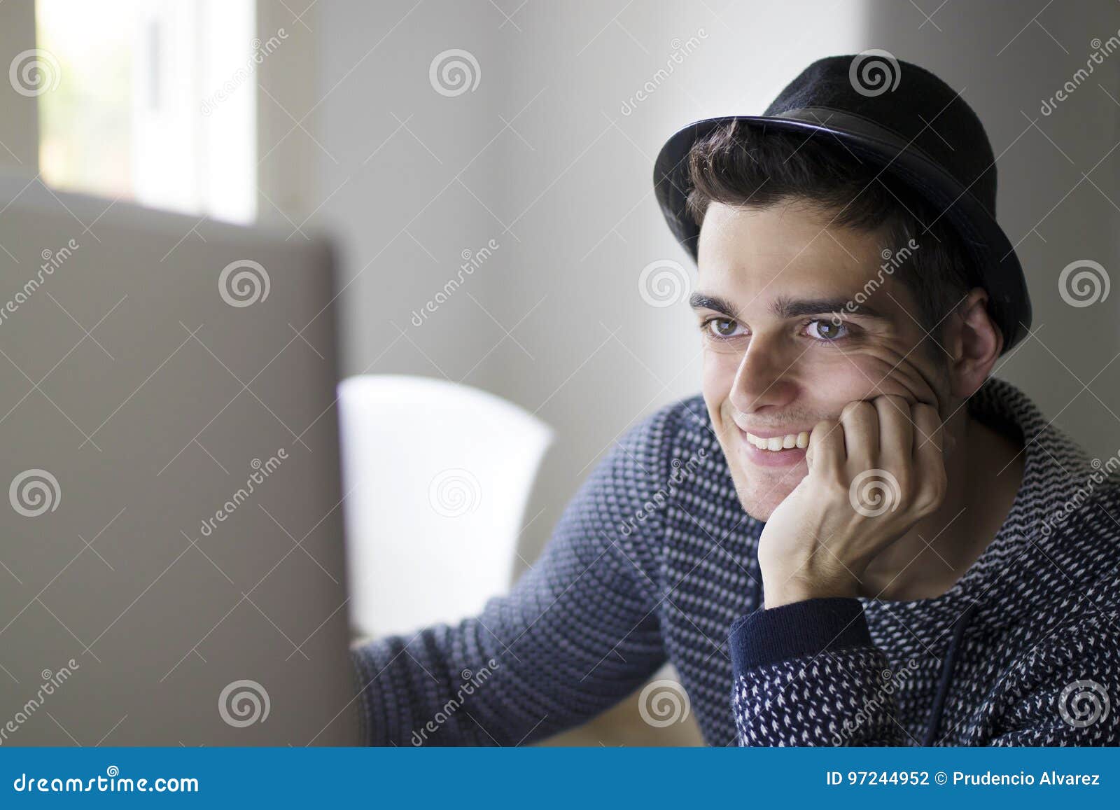 Working with Your Computer at Home Stock Photo - Image of laptop, latin ...