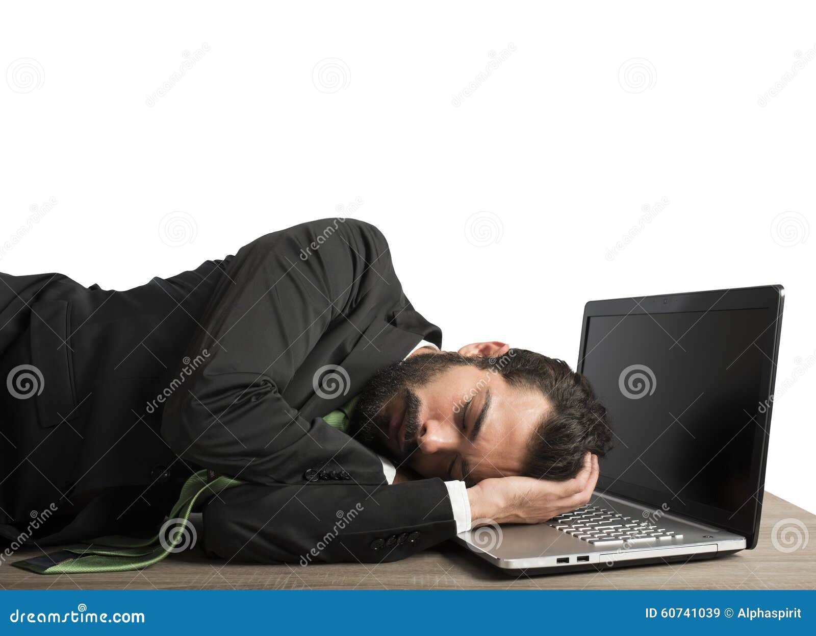 Workload Businessman Sleeping Stock Image - Image of delusion ...