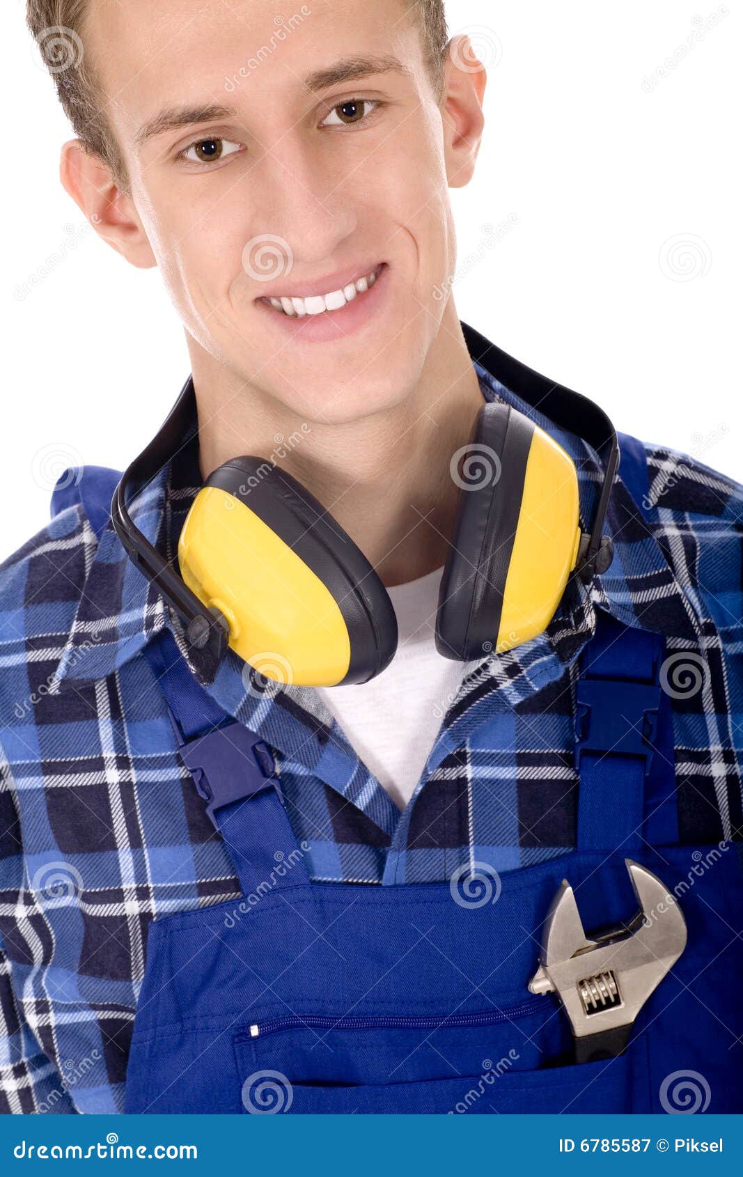 Workman stock image. Image of industry, professional, wrench - 6785587