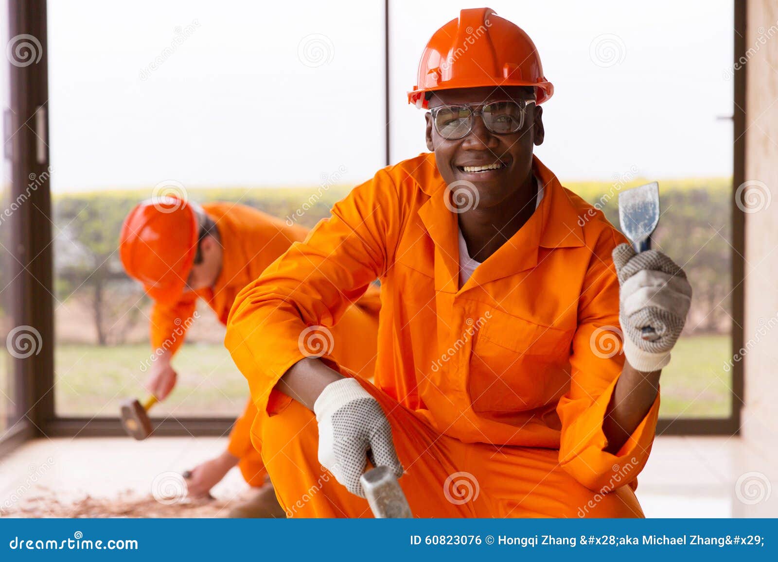 Workman chisel hammer stock photo. Image of house, handyman - 60823076