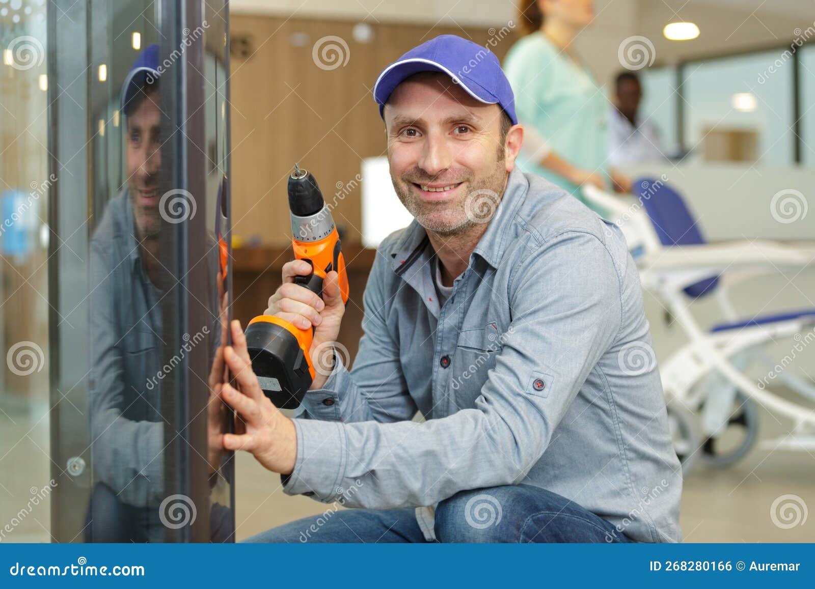Maintenance Workman Occupation Concept. Handsome Confident Smile ...