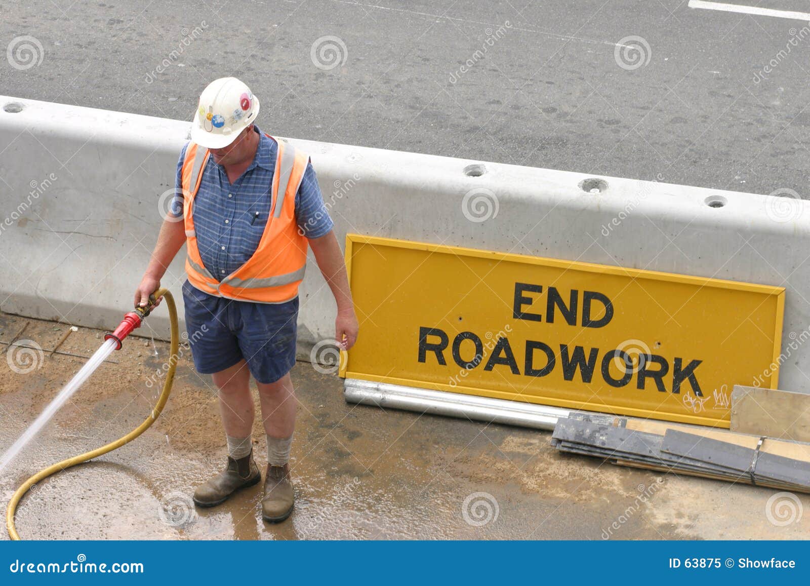 Workman hosing stock image. Image of hose, mypeopleatwork - 63875