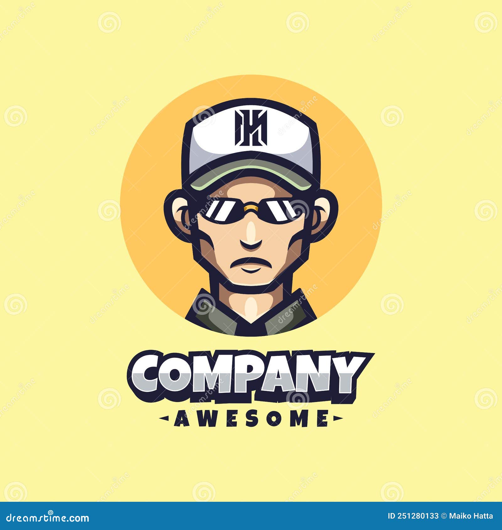 Workman Logo Design Vector stock vector. Illustration of background ...