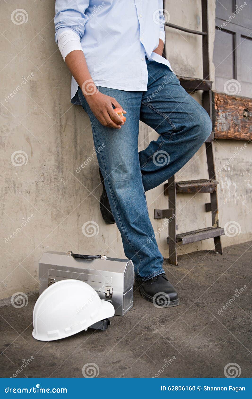 Workman taking a break stock photo. Image of hard, coffee - 62806160