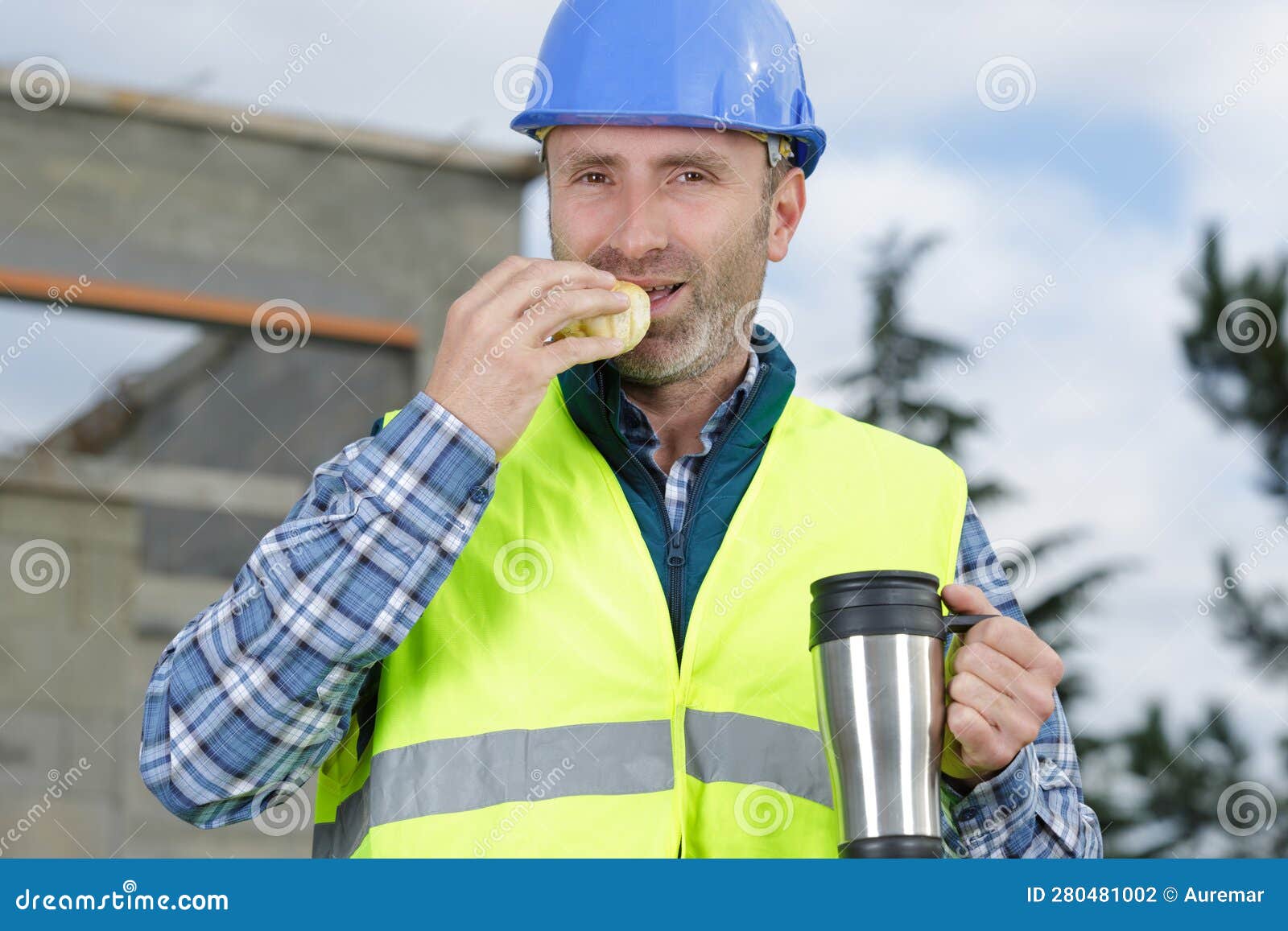 Workman Coffee Break Stock Photography | CartoonDealer.com #516452