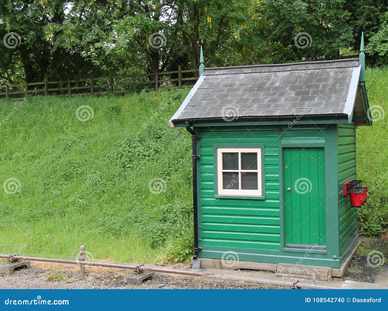 Workmans Store Hut. stock photo. Image of train, nostalgic - 108542740
