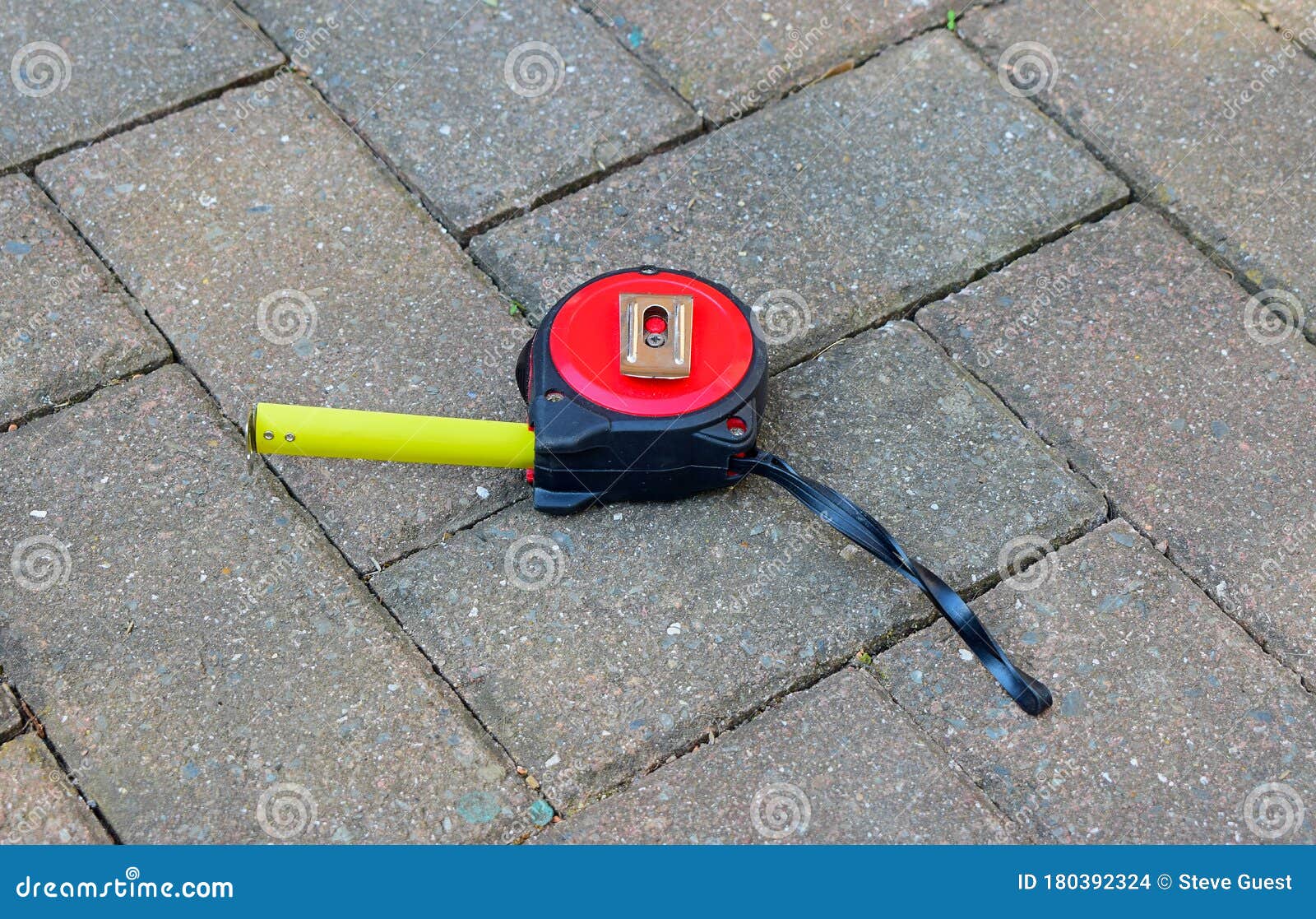 A Workmans Tape Measure stock photo. Image of black - 180392324