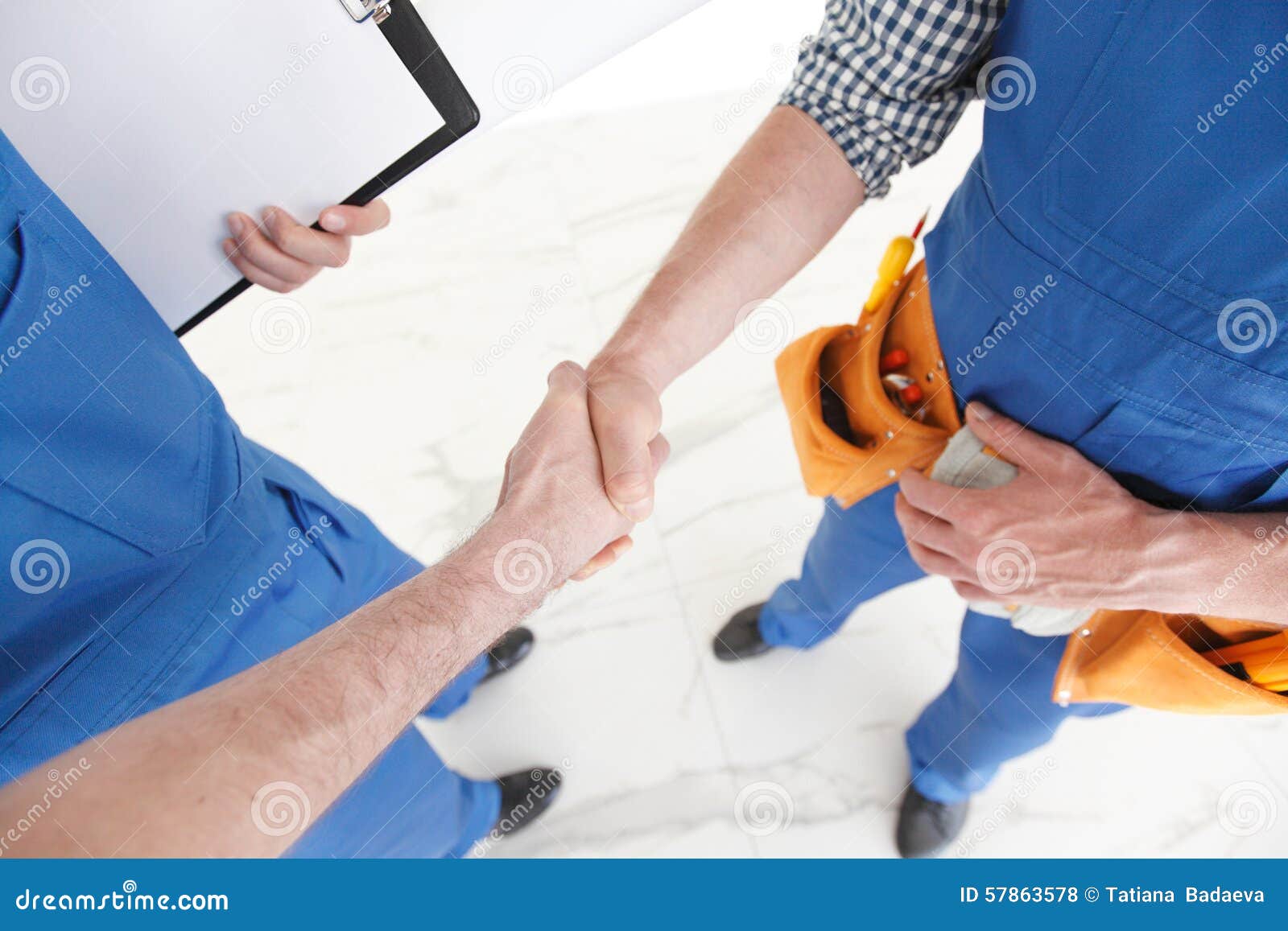 Workmen handshake stock photo. Image of work, close, hand - 57863578