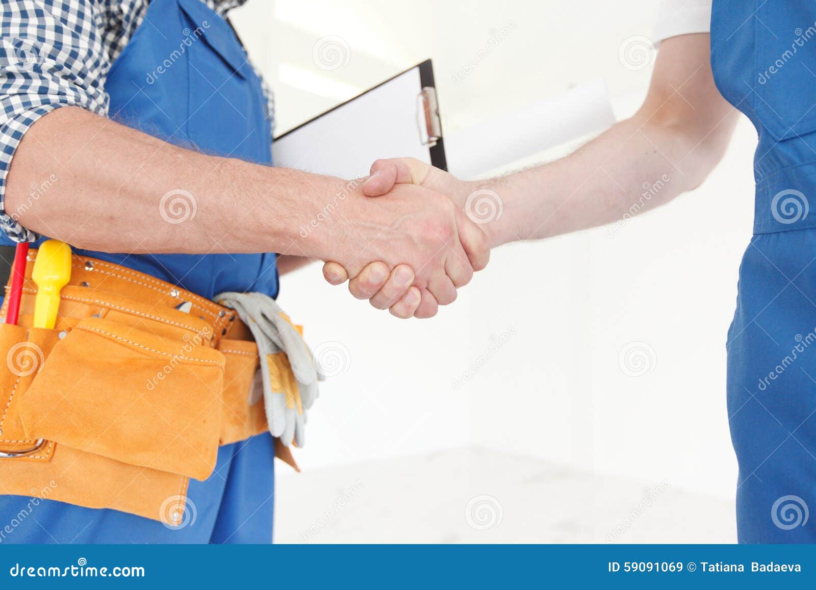 Workmen handshake stock image. Image of hand, employee - 59091069