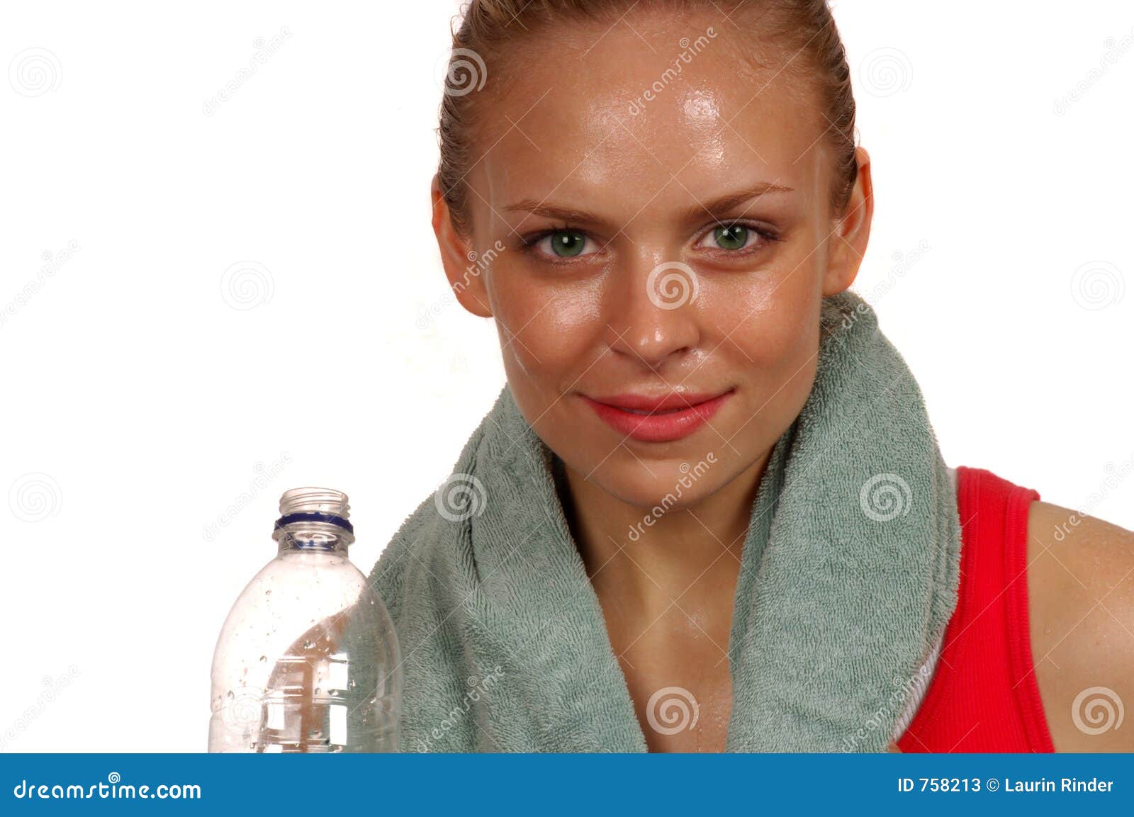 After the Workout stock image. Image of blonde, perspiration - 758213