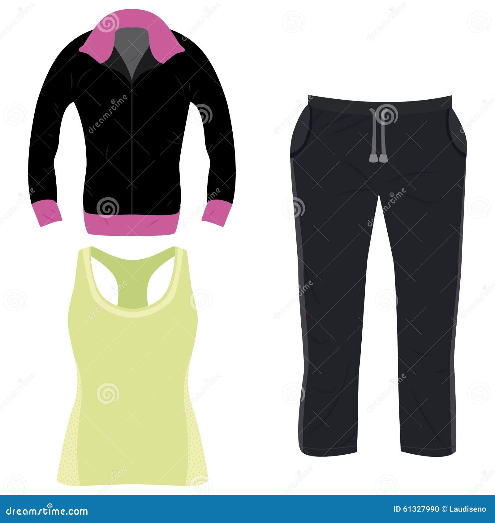 Workout Clothes stock vector. Illustration of games, weight - 61327990