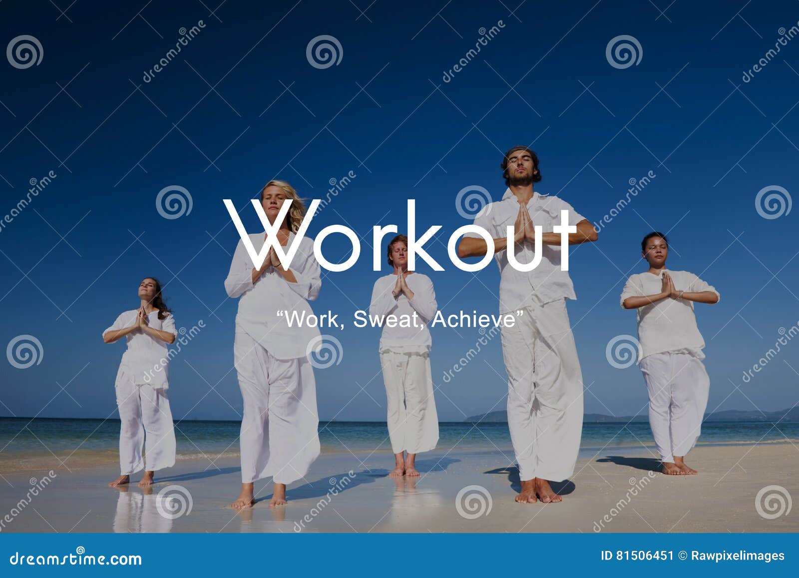 Workout Exercise Physical Activity Training Cardio Concept Stock Image ...