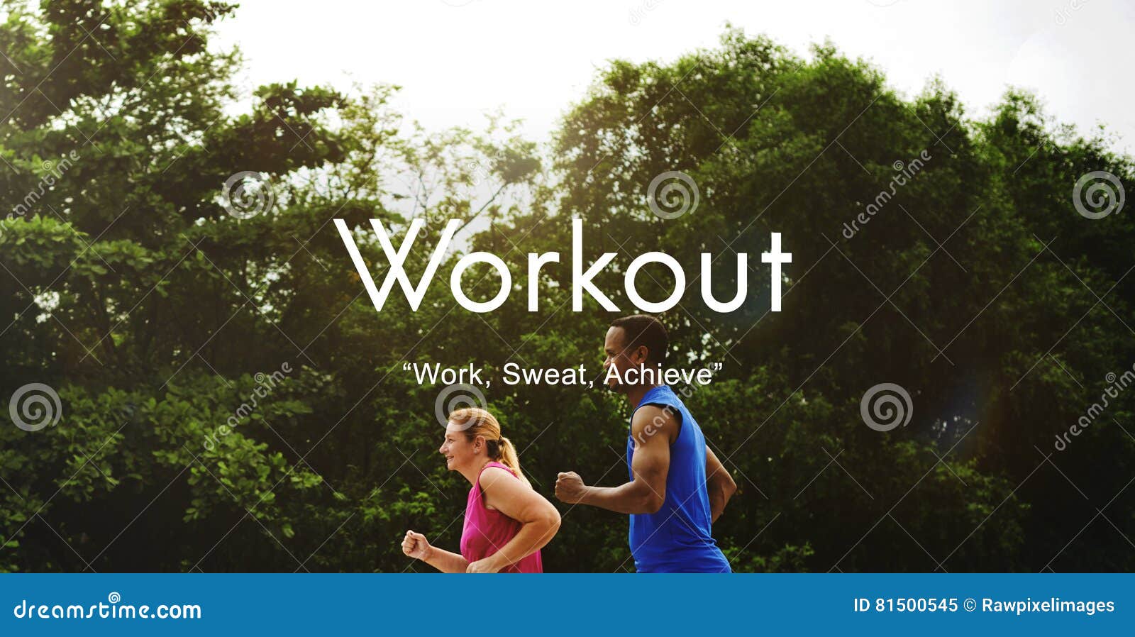 Workout Exercise Physical Activity Training Cardio Concept Stock Image ...