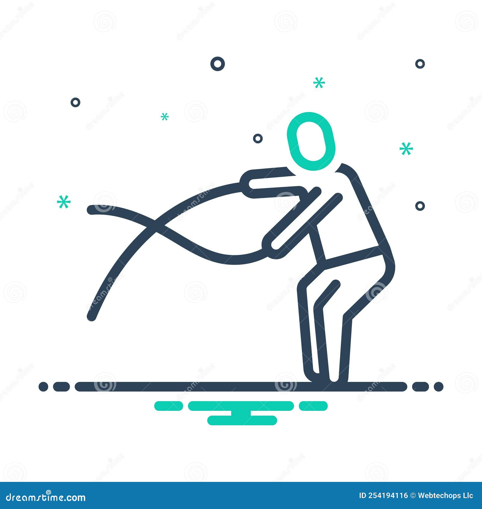 Mix Icon for Workout, Physical Training and Keep Fit Stock Illustration ...