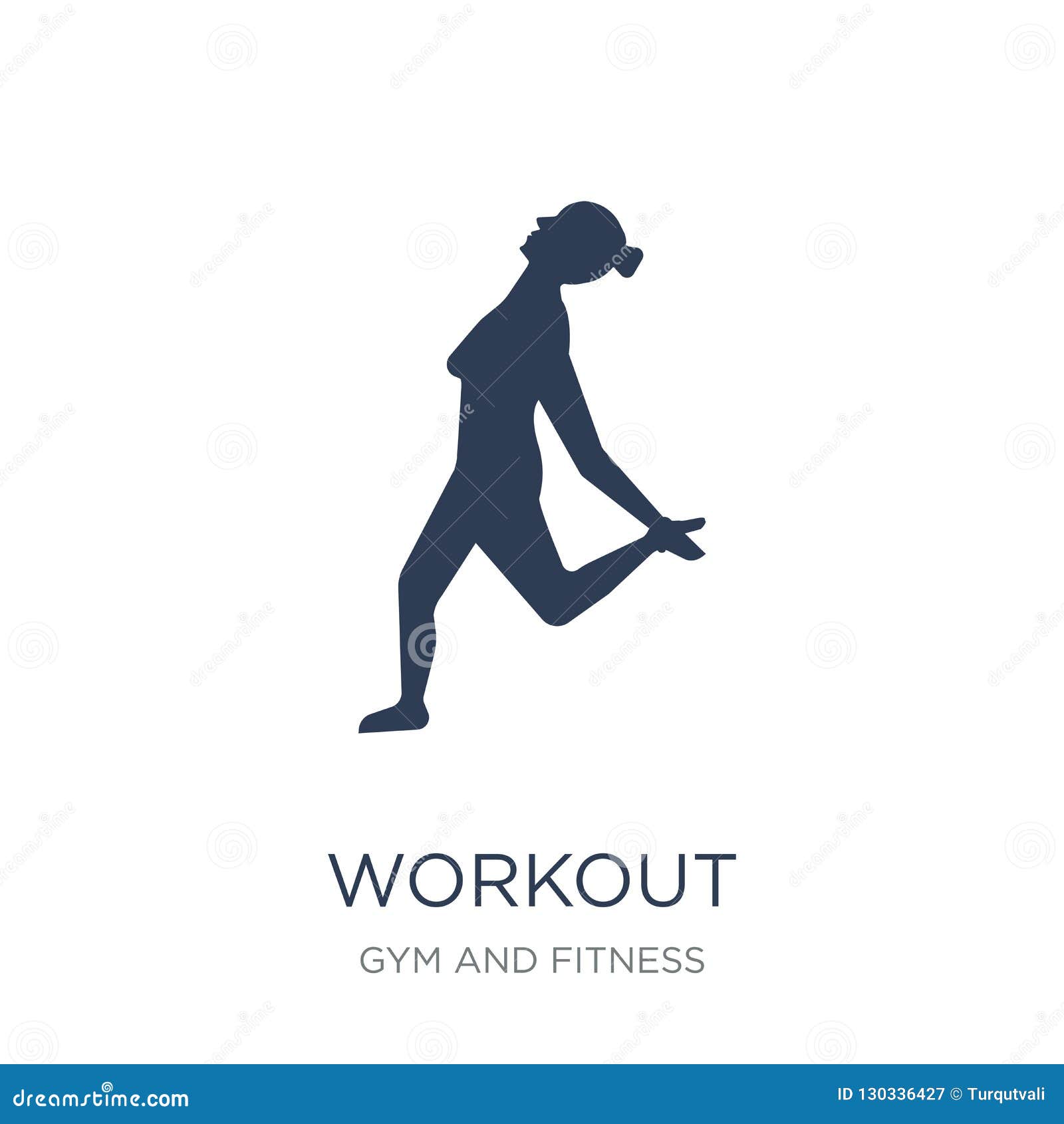 Workout Icon. Trendy Flat Vector Workout Icon on White Background from ...