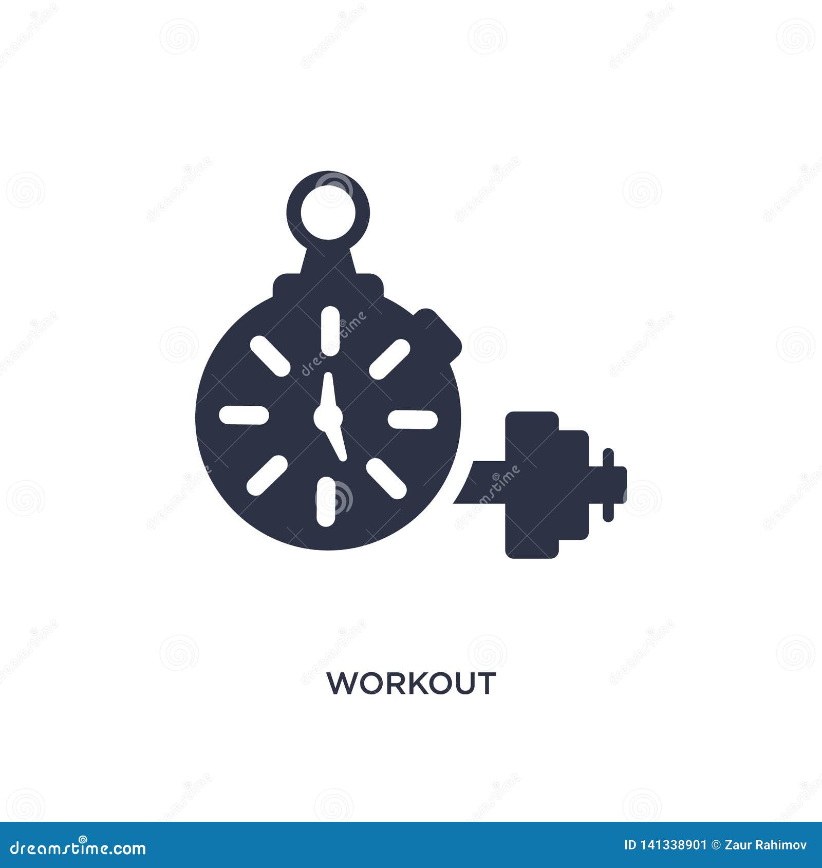 Workout Icon on White Background. Simple Element Illustration from Free ...