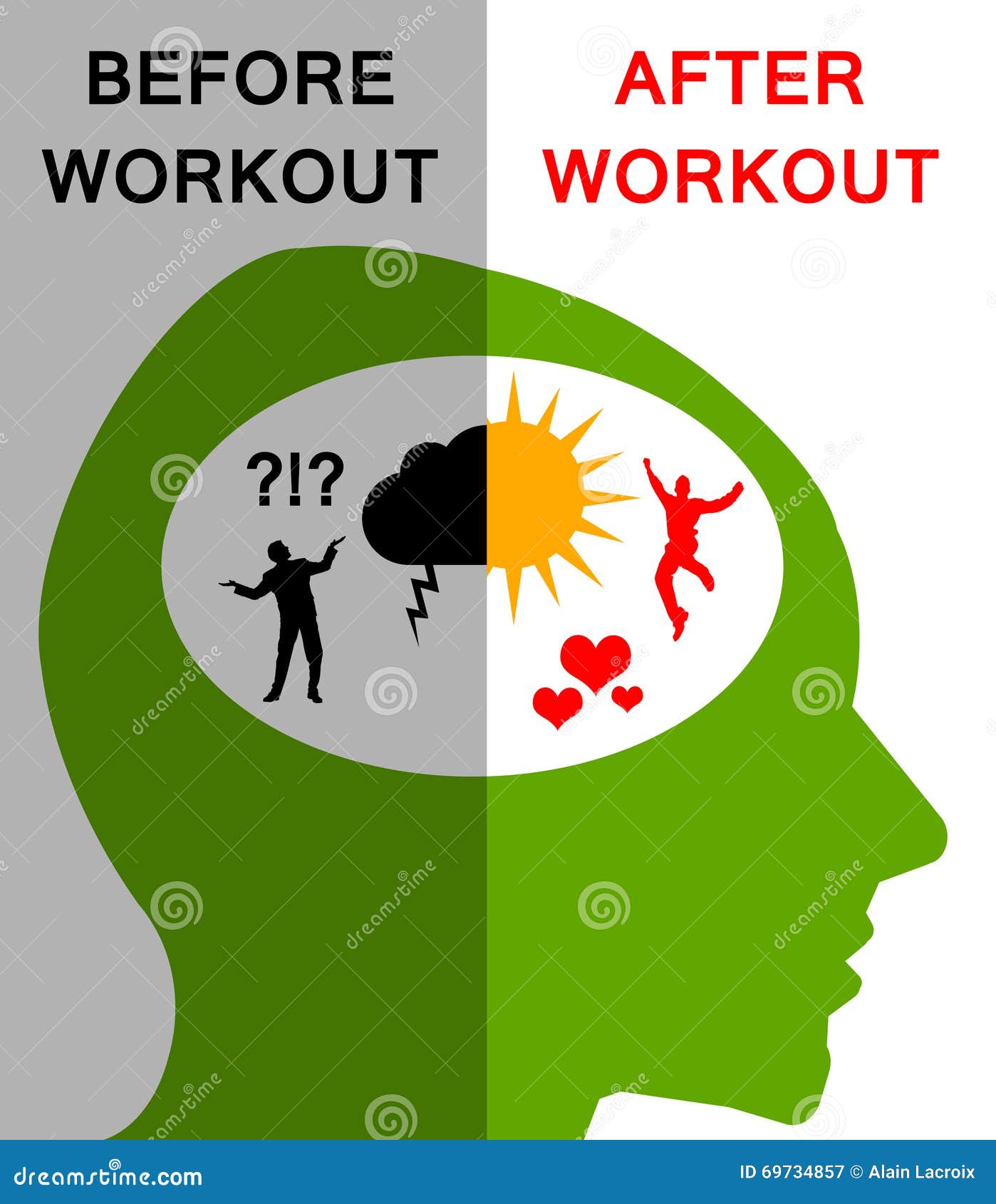 Workout stock illustration. Illustration of physical - 69734857