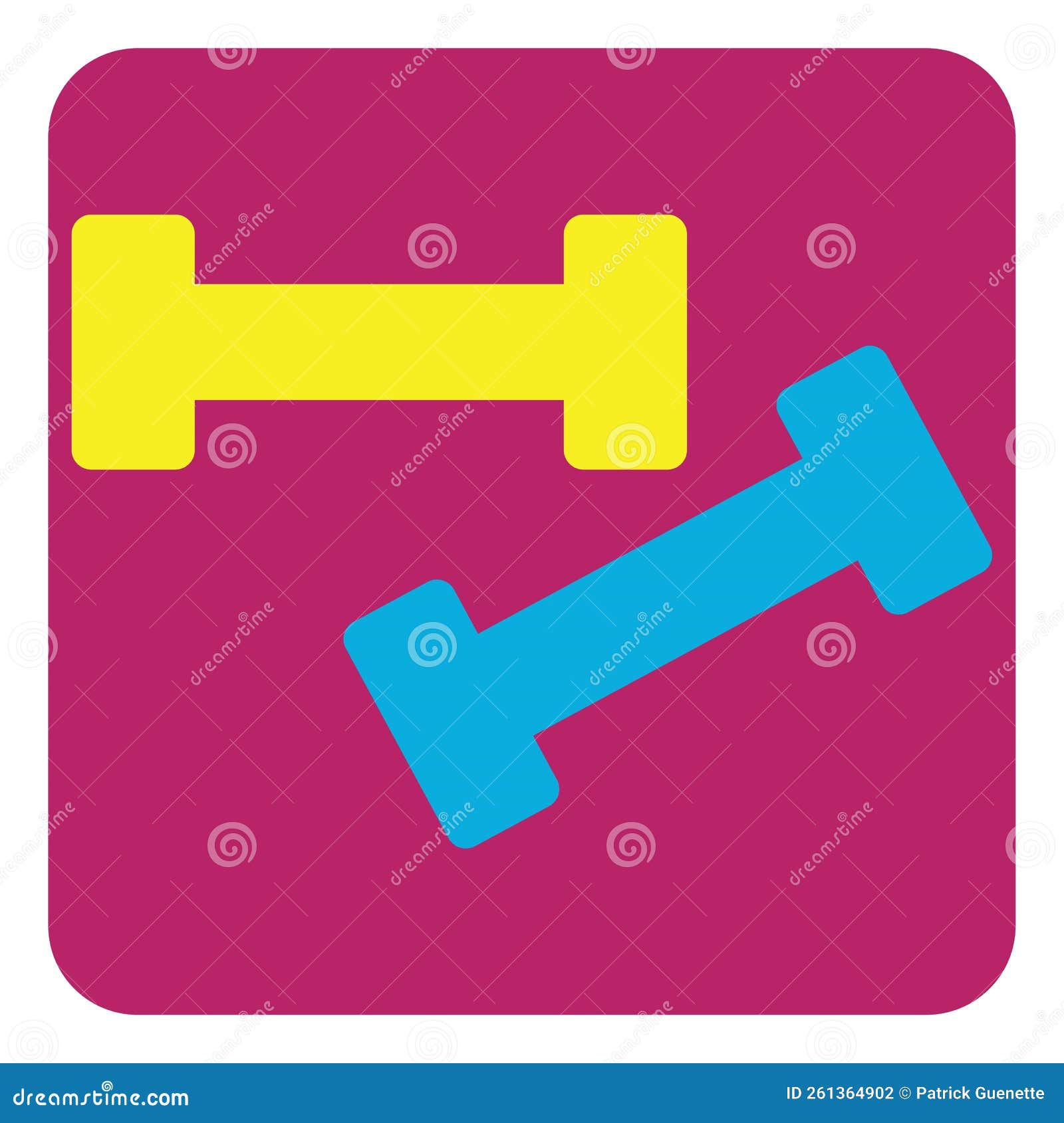 Workout routine, icon stock vector. Illustration of sport - 261364902