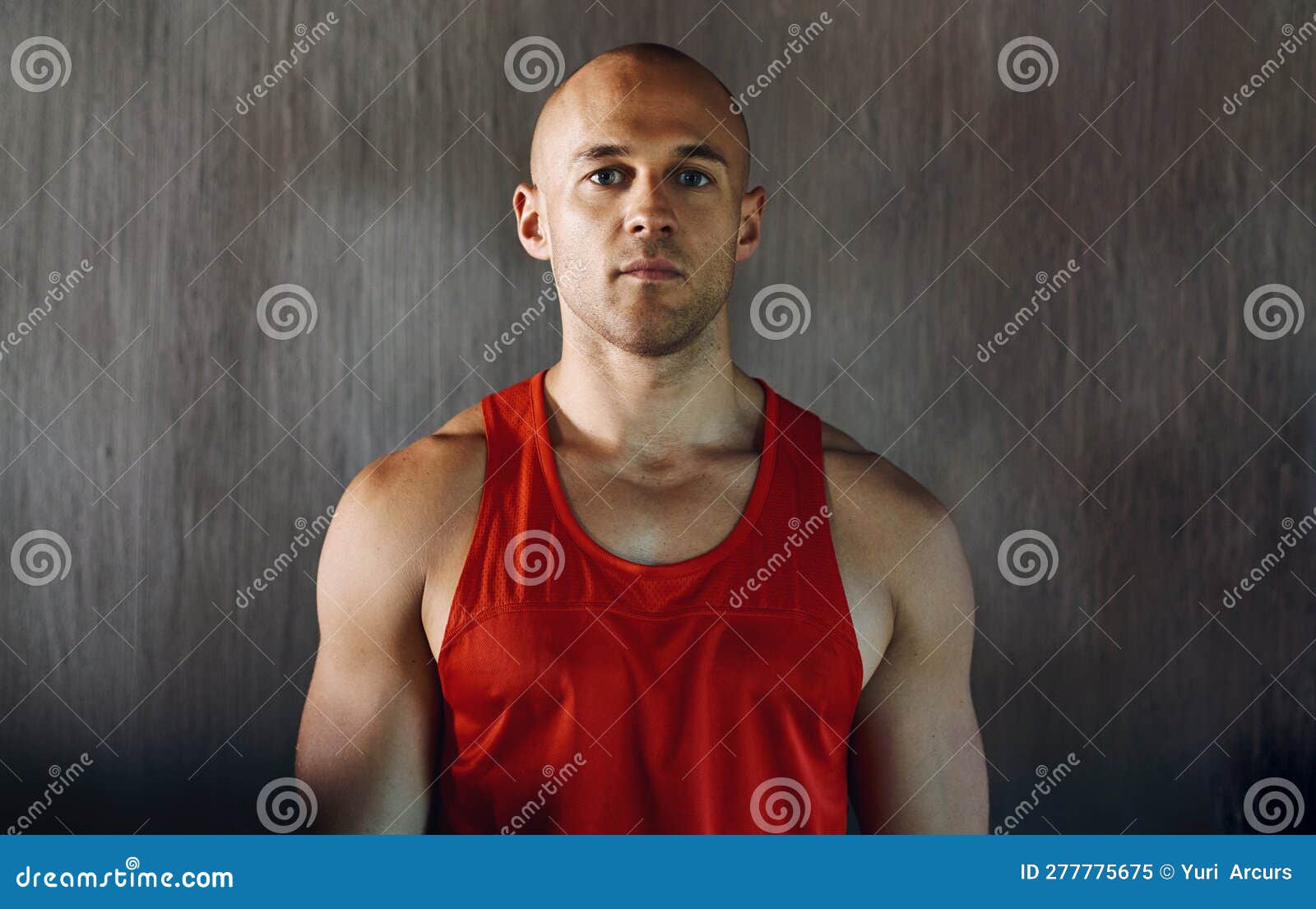 Workout, Serious and Portrait of Man Confident with Determined Mindset ...