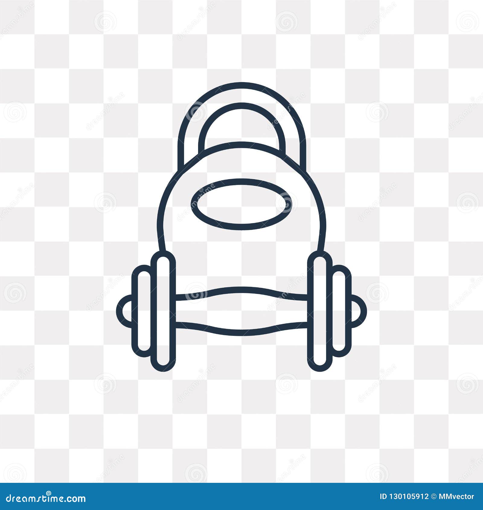 Workout Vector Icon Isolated on Transparent Background, Linear W Stock ...