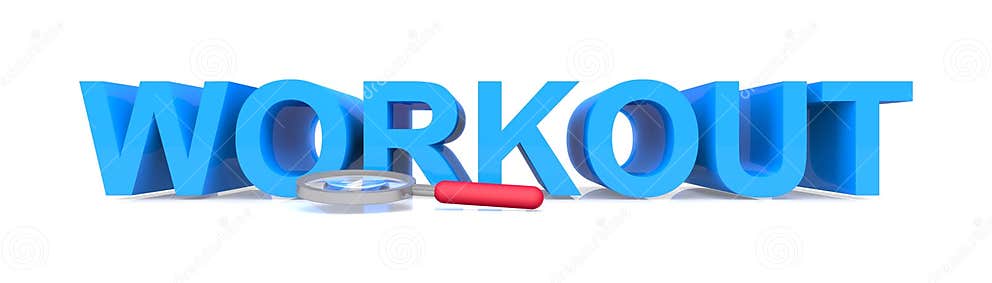 Workout on white stock illustration. Illustration of concept - 204598453