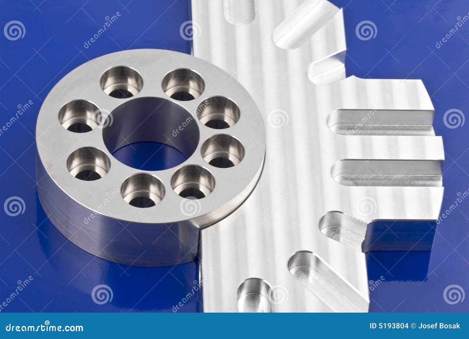 Workpiece stock photo. Image of blue, cutting, parts, milling - 5193804