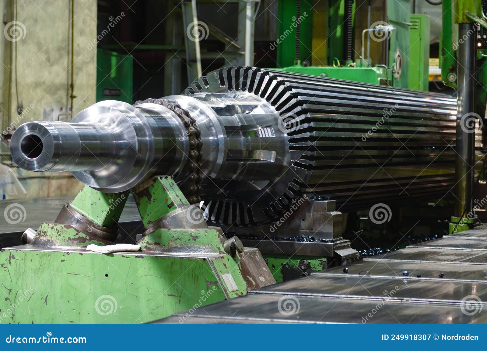 Workpiece of Electric Motor Anchor in Assembling Workshop Stock Image ...