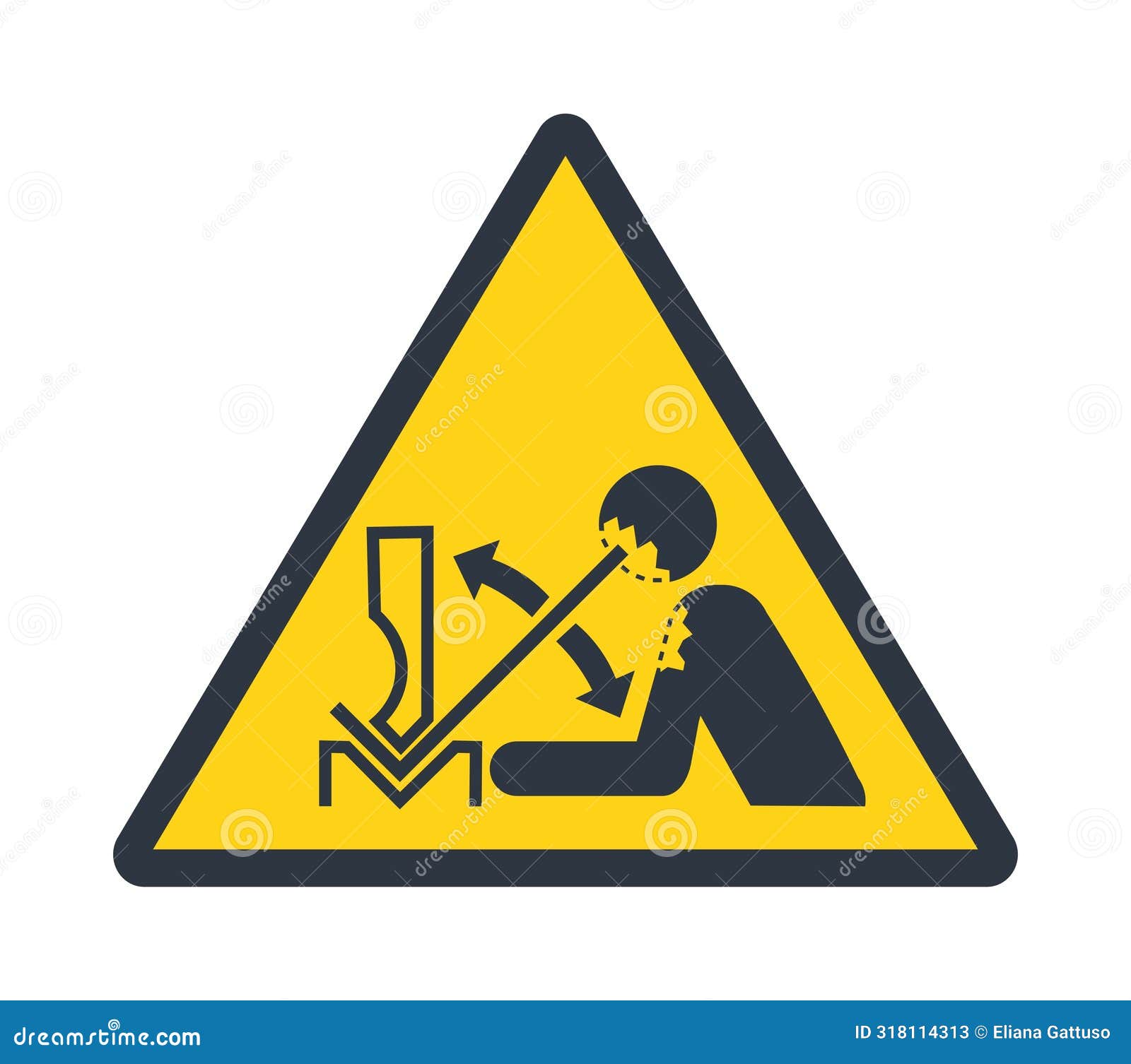 Workpiece in Press Brake Machine Symbol Stock Vector - Illustration of ...