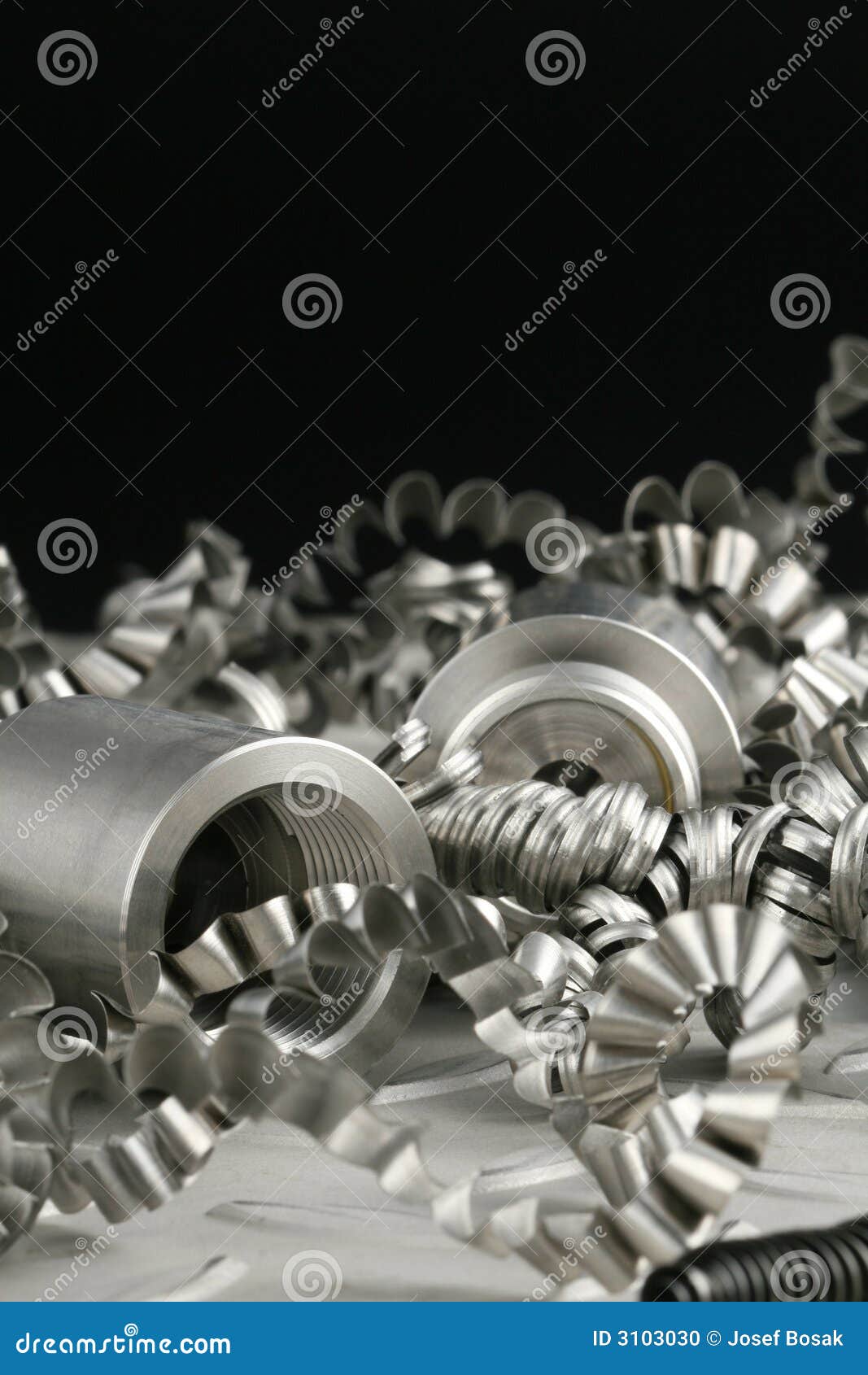 Workpiece and turnings stock photo. Image of curled, iron - 3103030