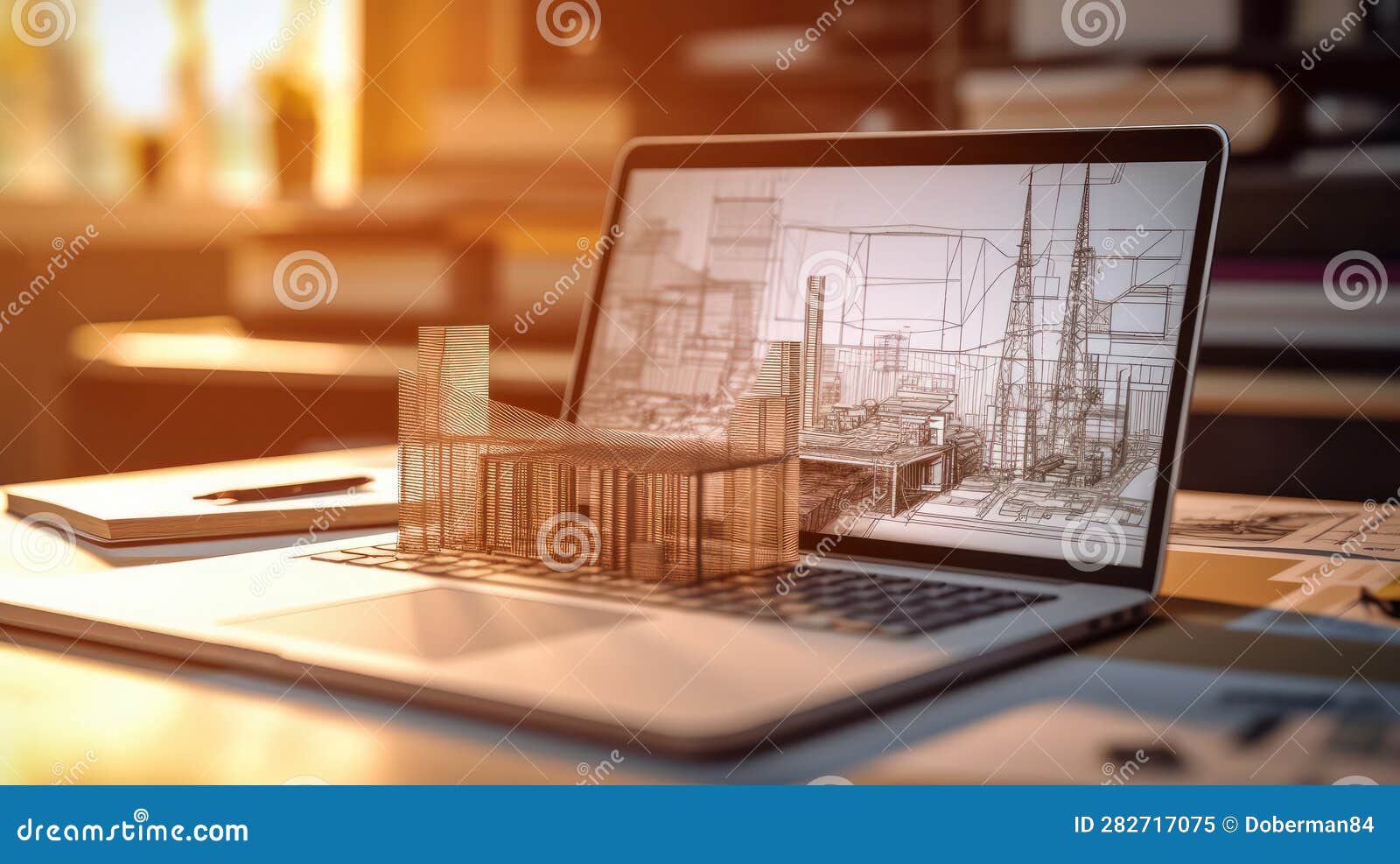 Workplace of an Architect, Interior Designer, Engineer. Design Project ...