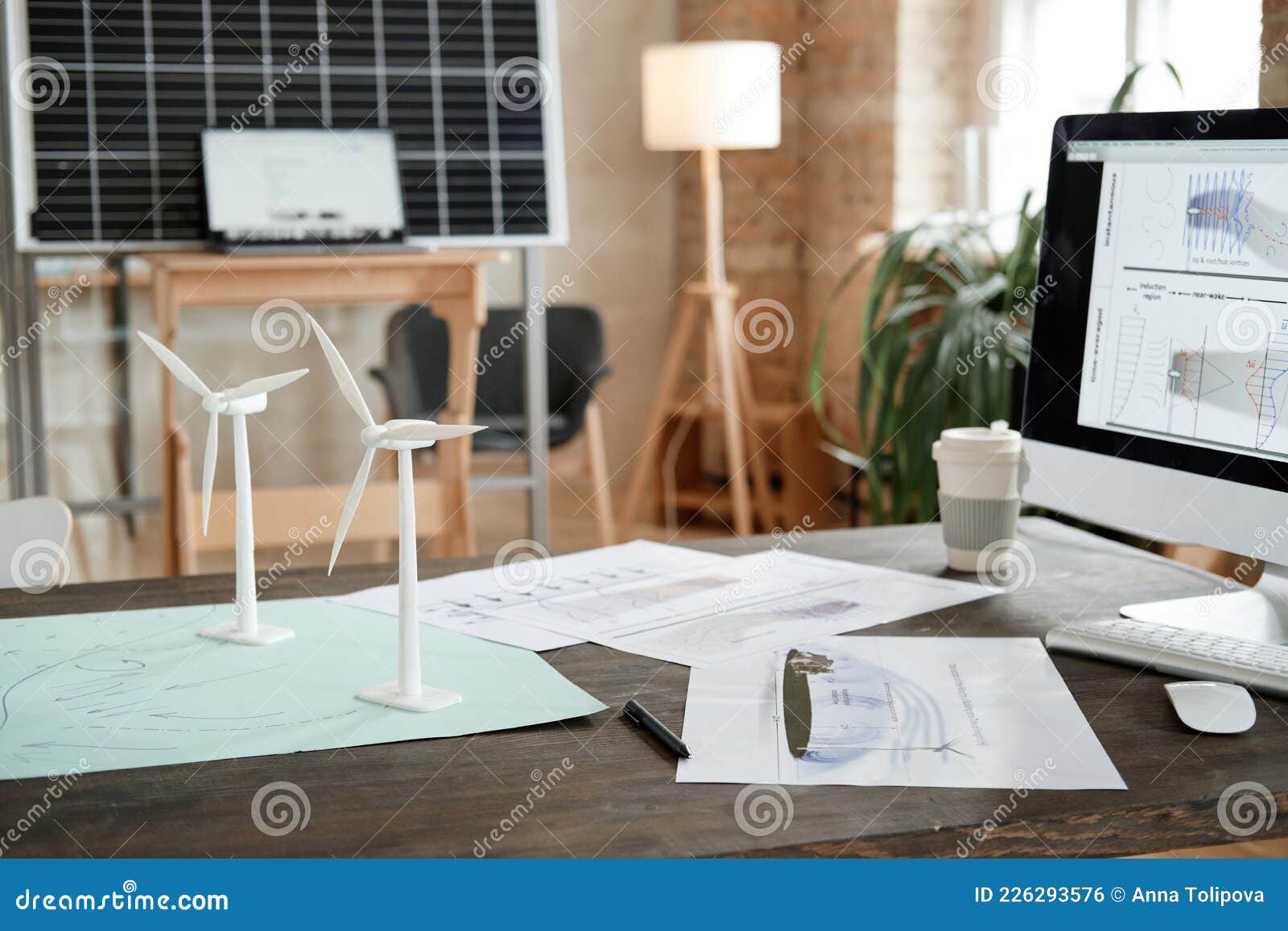 Workplace of Architect at Office Stock Photo - Image of equipment ...