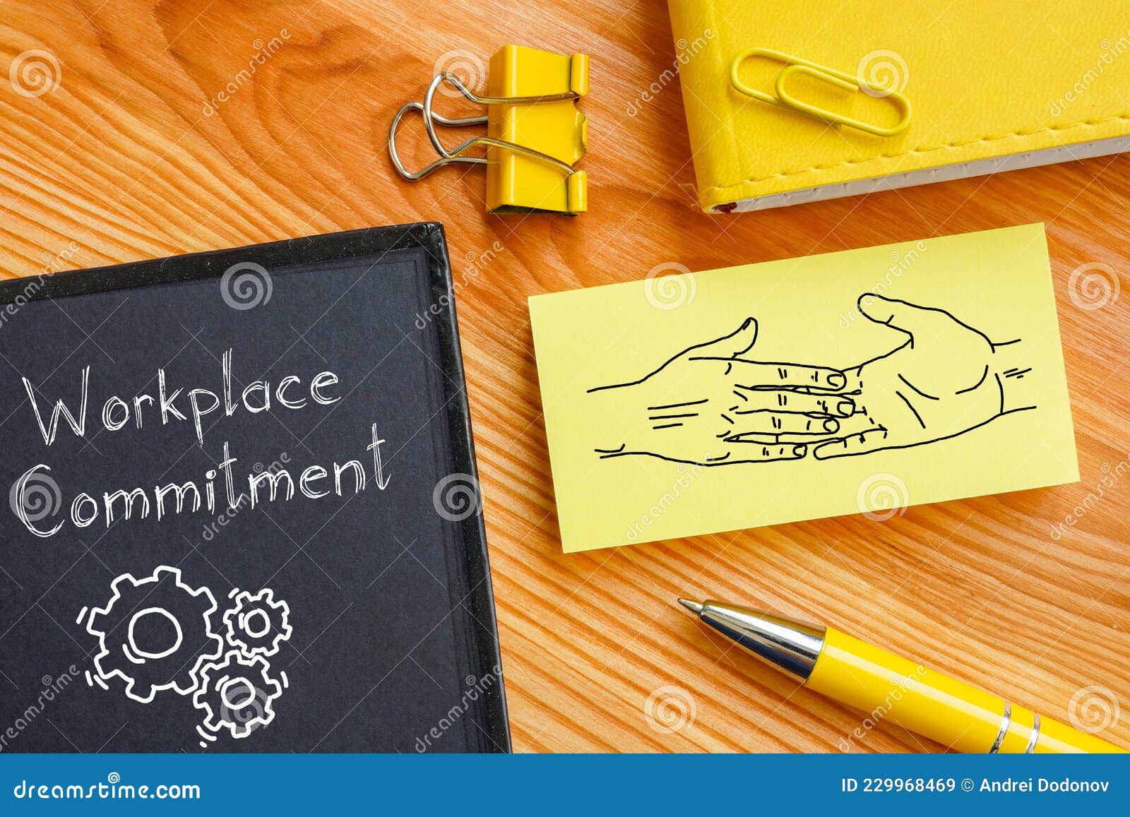 Workplace Commitment is Shown on the Business Photo Using the Text ...