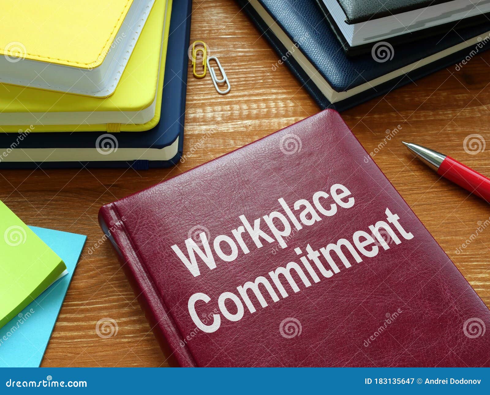 Workplace Commitment is Shown on the Conceptual Business Photo Stock ...