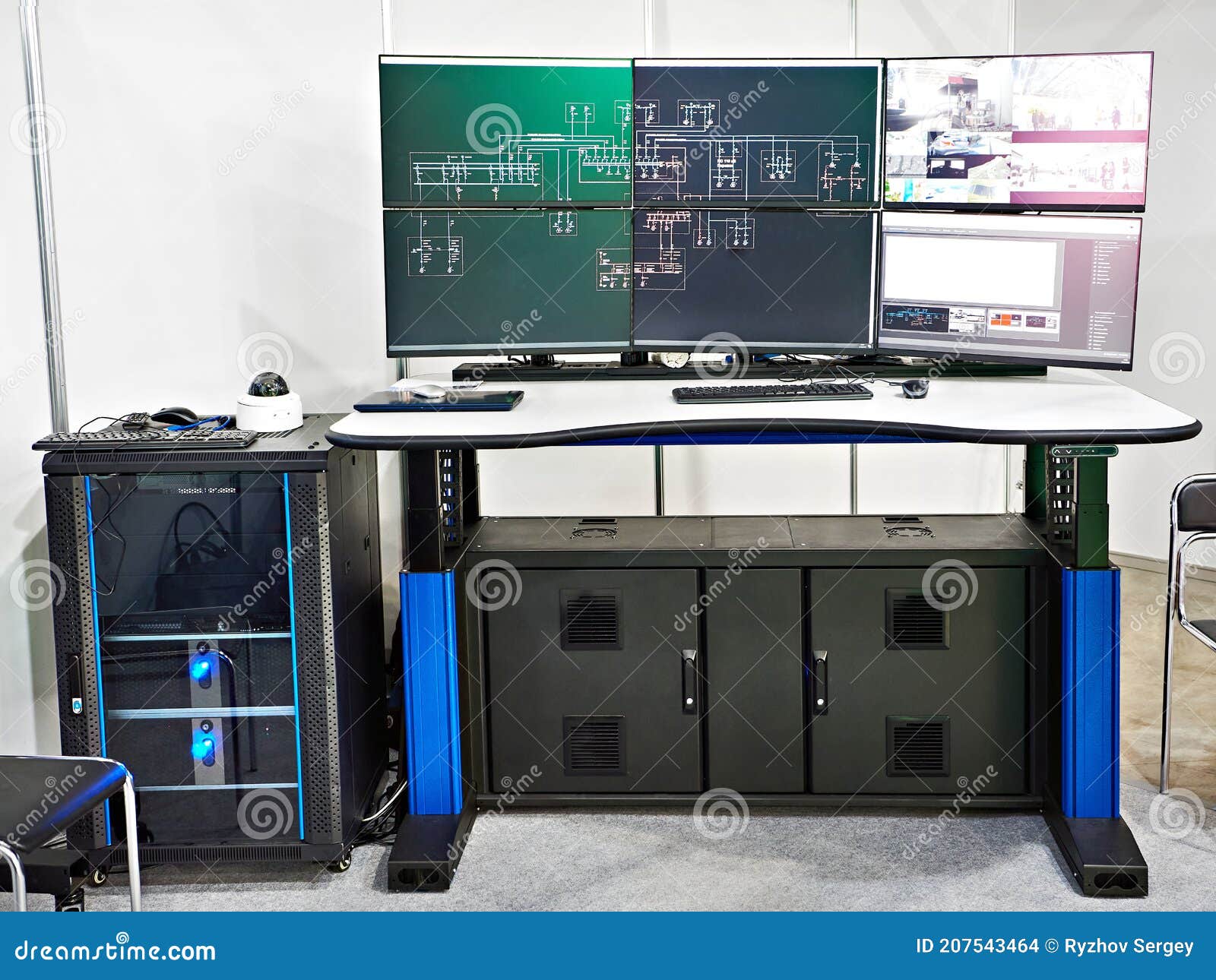 Workplace and Computer Power Plant Operator Editorial Stock Image ...