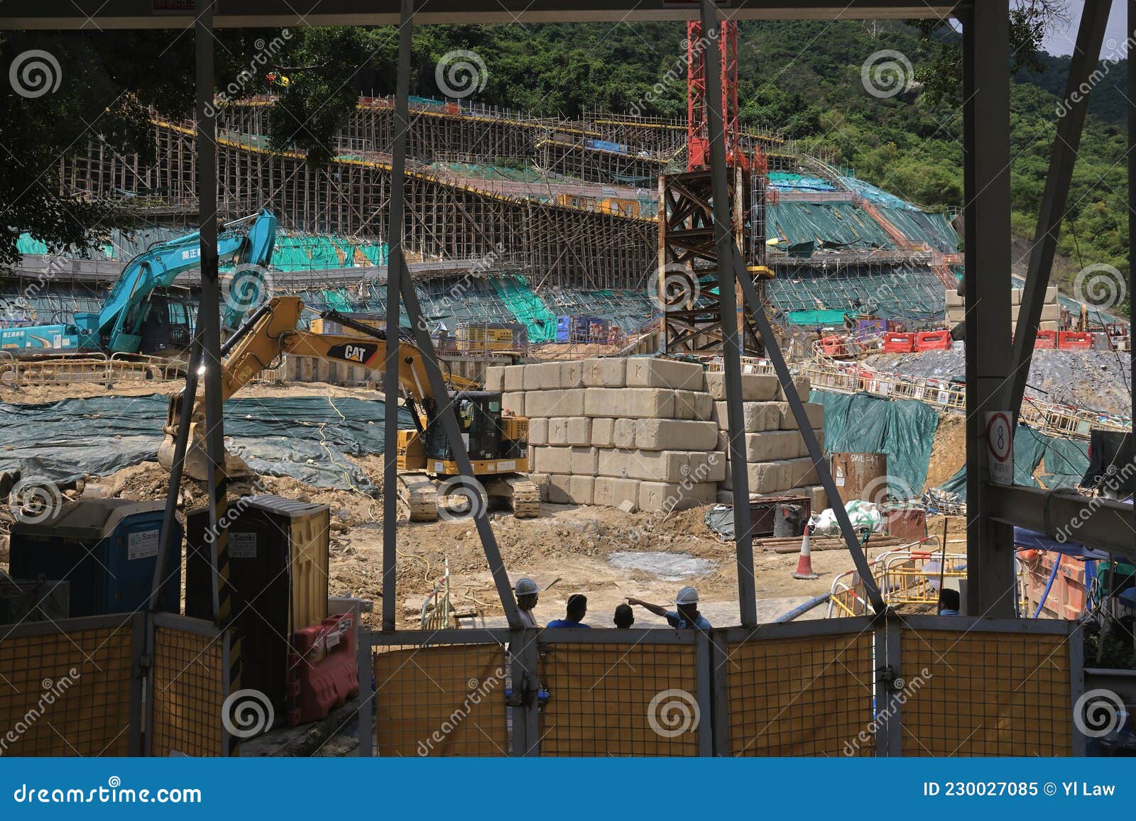 Workplace Construction Site, Construction Site at Hong Kong 9 Sept 2021 ...