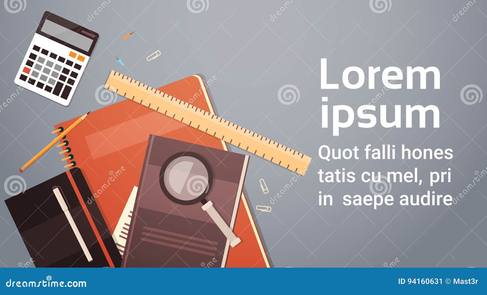 Workplace Desk Documents Papers Folder Office Stuff Top Angle View Copy ...