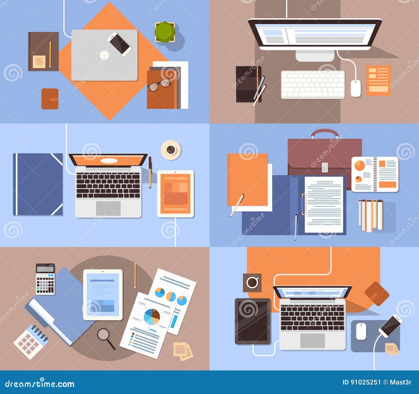 Desk Top View Set Stock Illustrations – 3,097 Desk Top View Set Stock ...