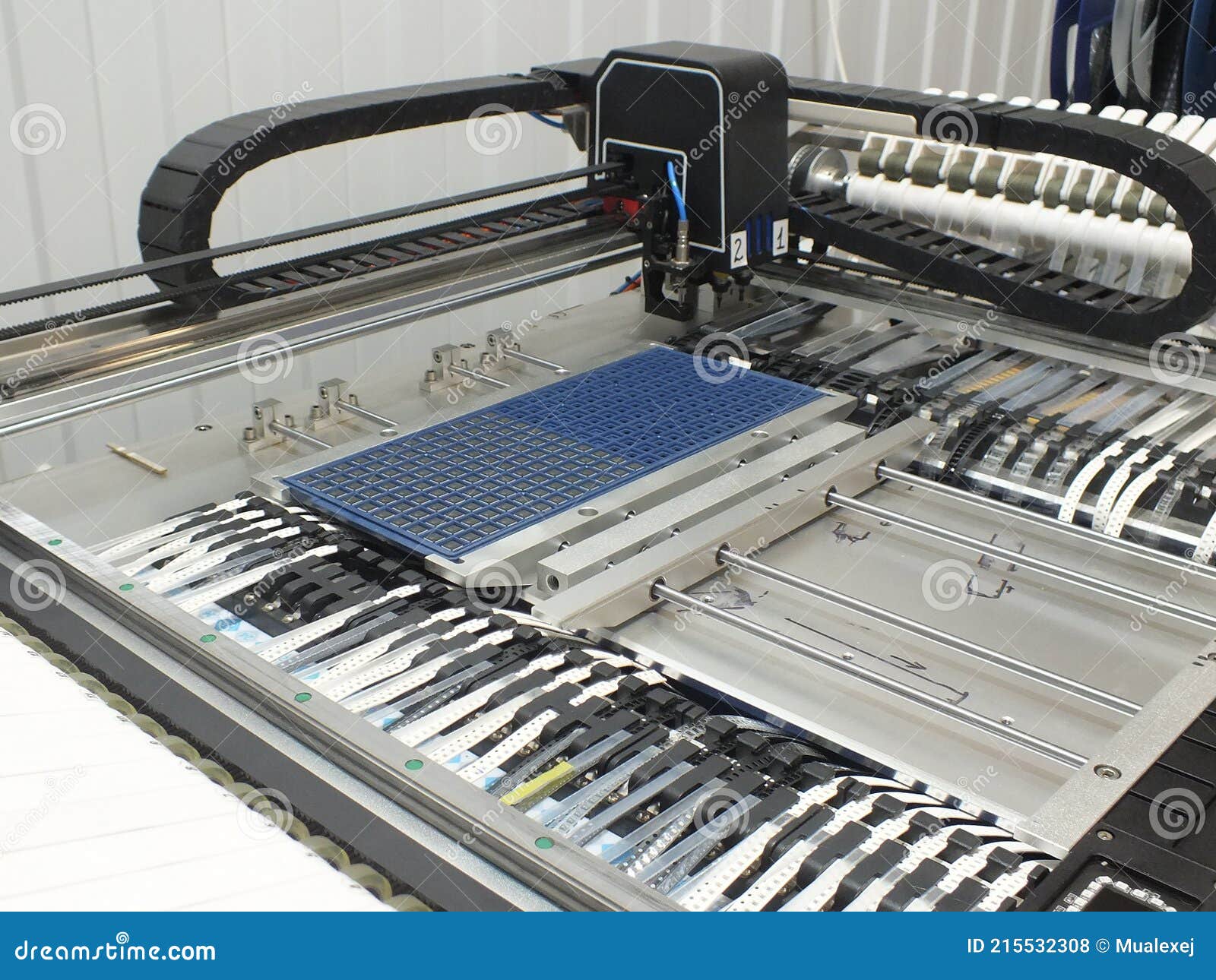 Workplace of Electronics Production Stock Photo - Image of components ...