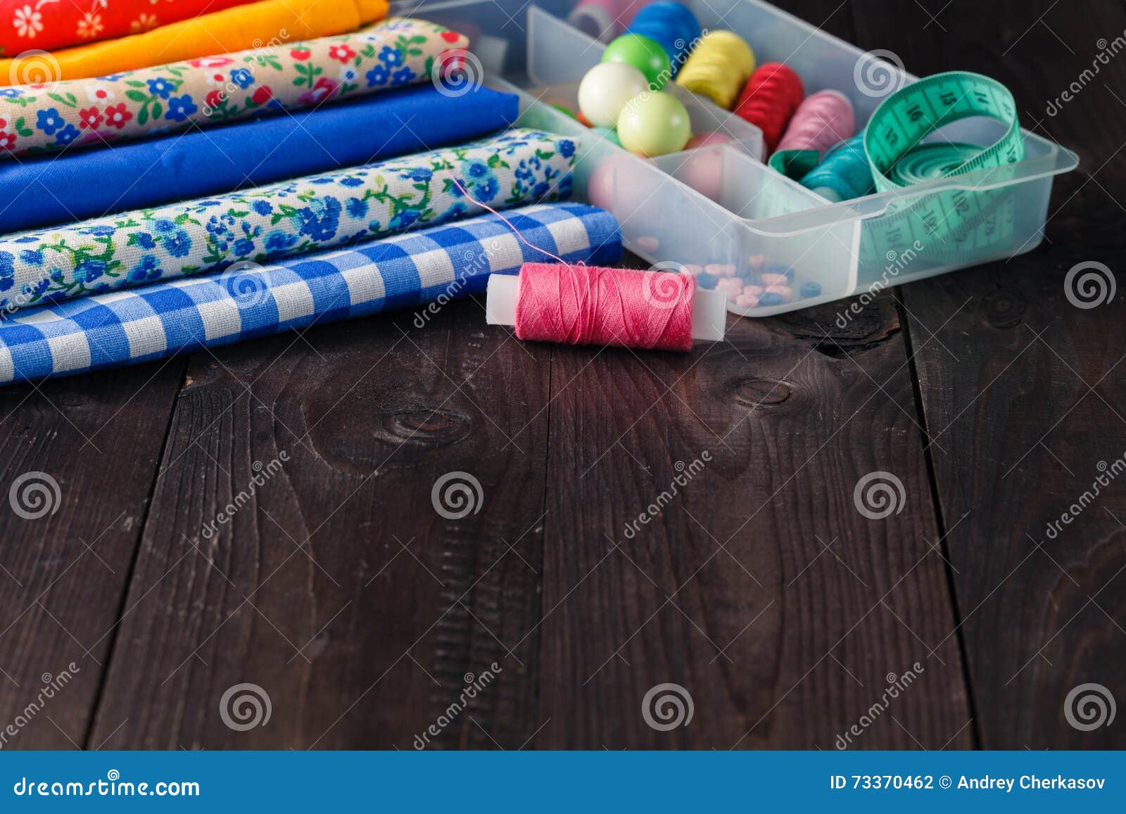 Workplace for Handcraft Creative Work with Felt and Tools Stock Photo ...