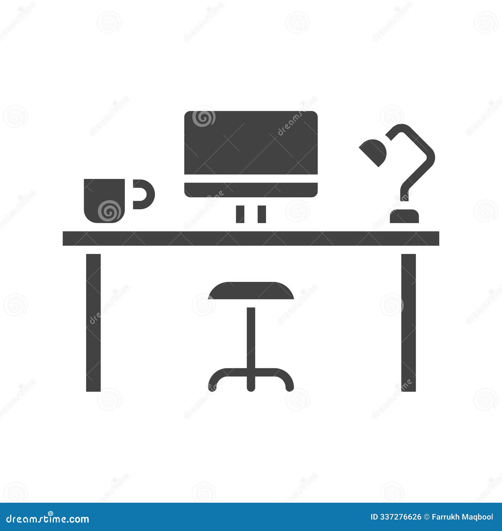 Workplace Icon Vector From Corparate Management Collection. Thin Line ...