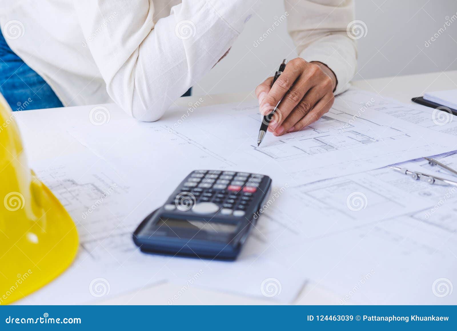 Workplace Items Tools for Project, Architect or Engineer Working Stock ...