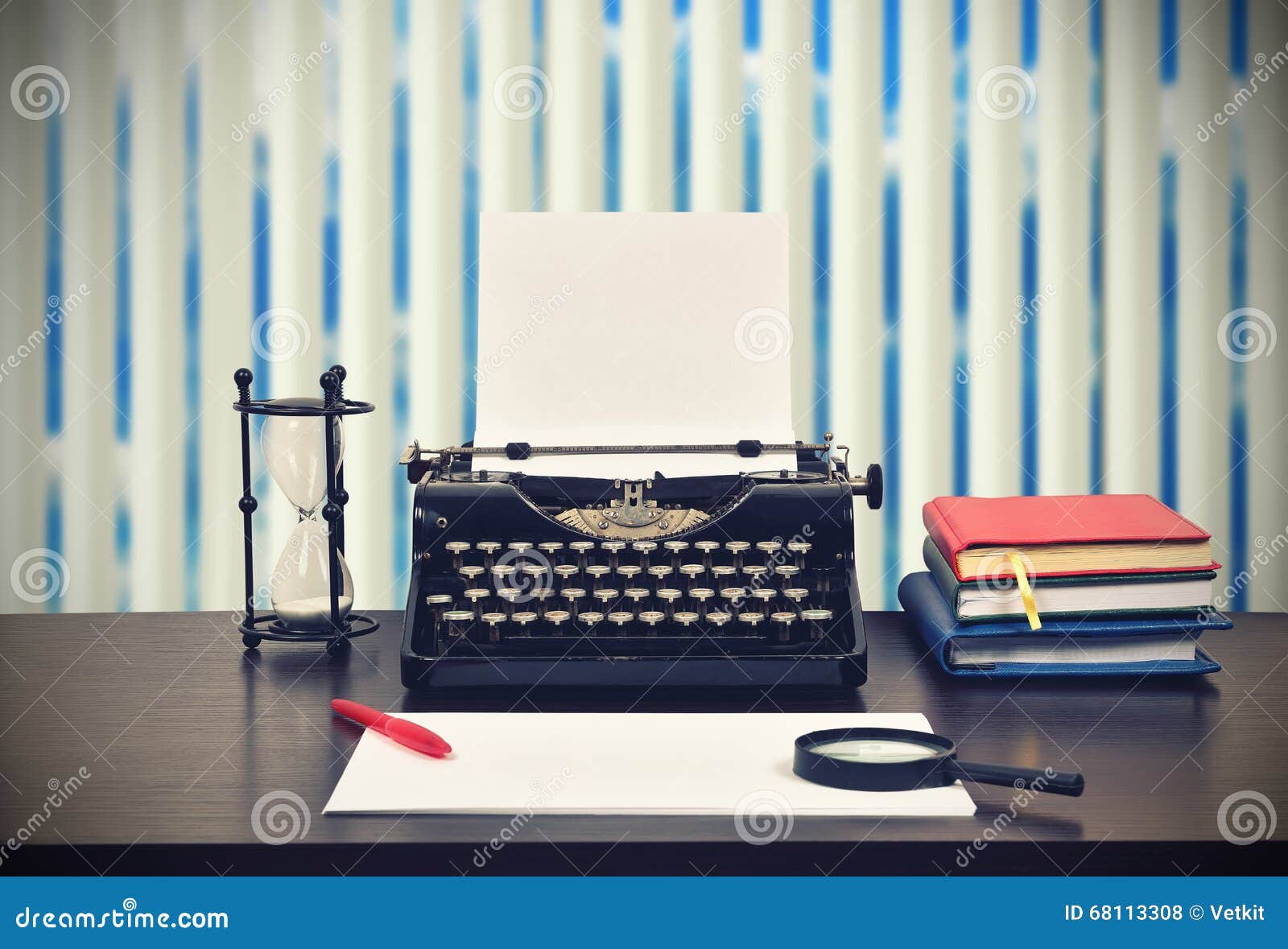 Workplace journalist stock photo. Image of machine, button - 68113308