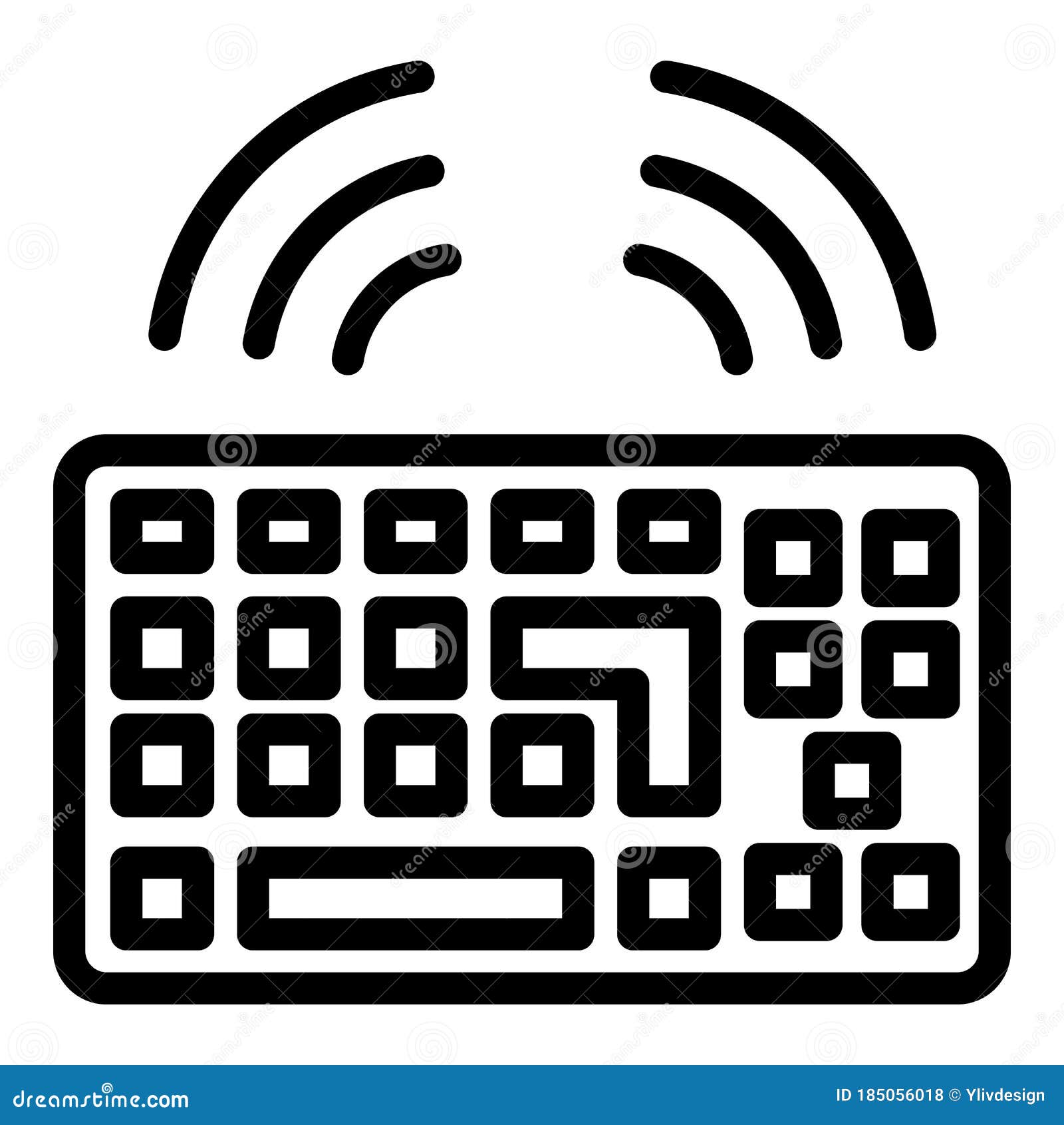 Workplace Keyboard Icon, Outline Style Stock Vector - Illustration of ... Workplace Keyboard Icon, Outline Style Stock Vector - Illustration of ...