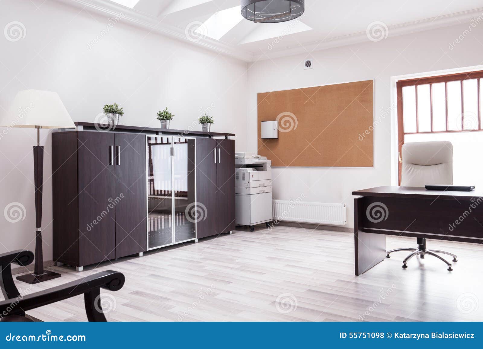 Workplace in luxury house stock photo. Image of interior - 55751098