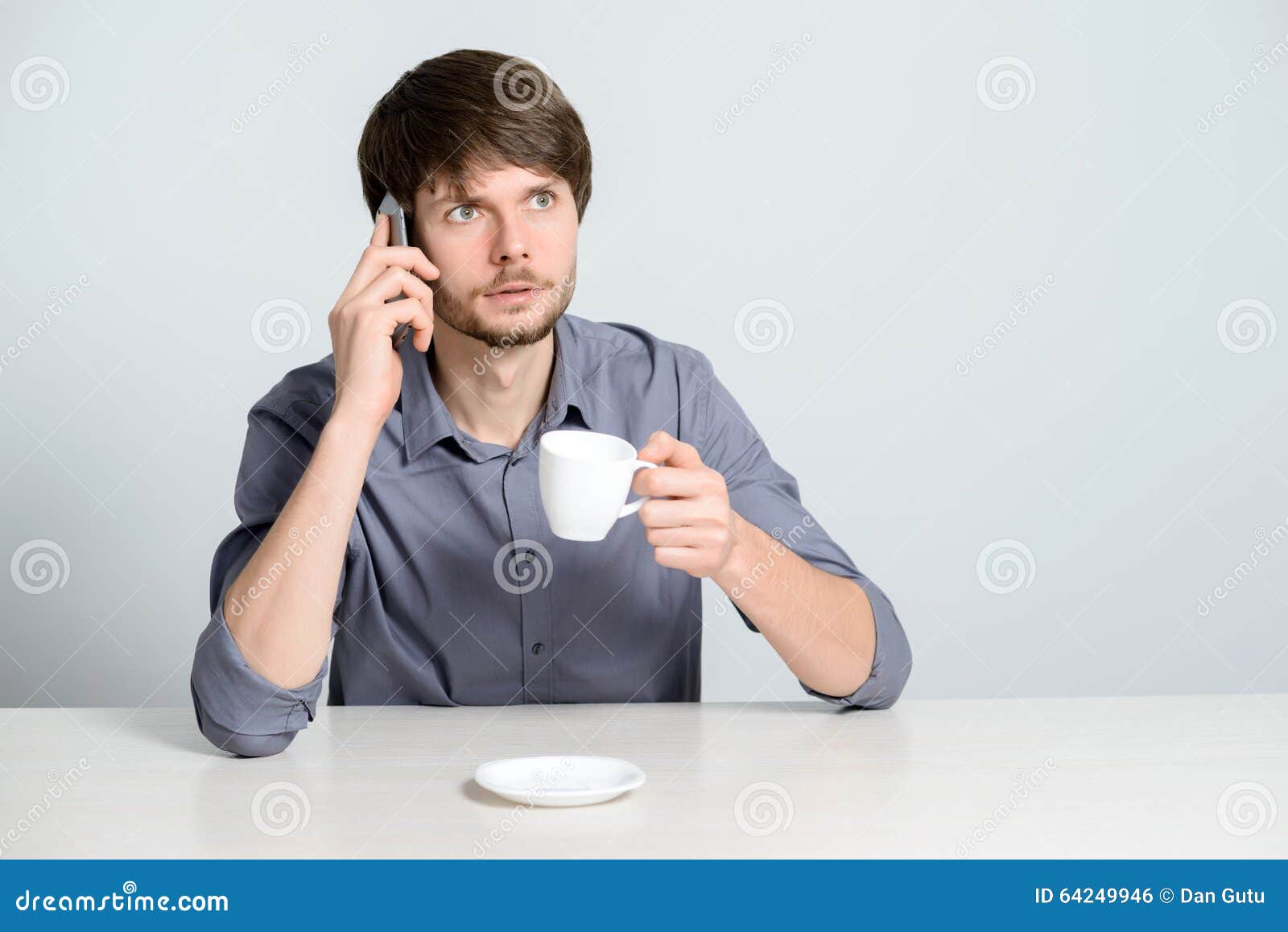 Workplace Man with Notebook Stock Photo - Image of computer, confidence ...