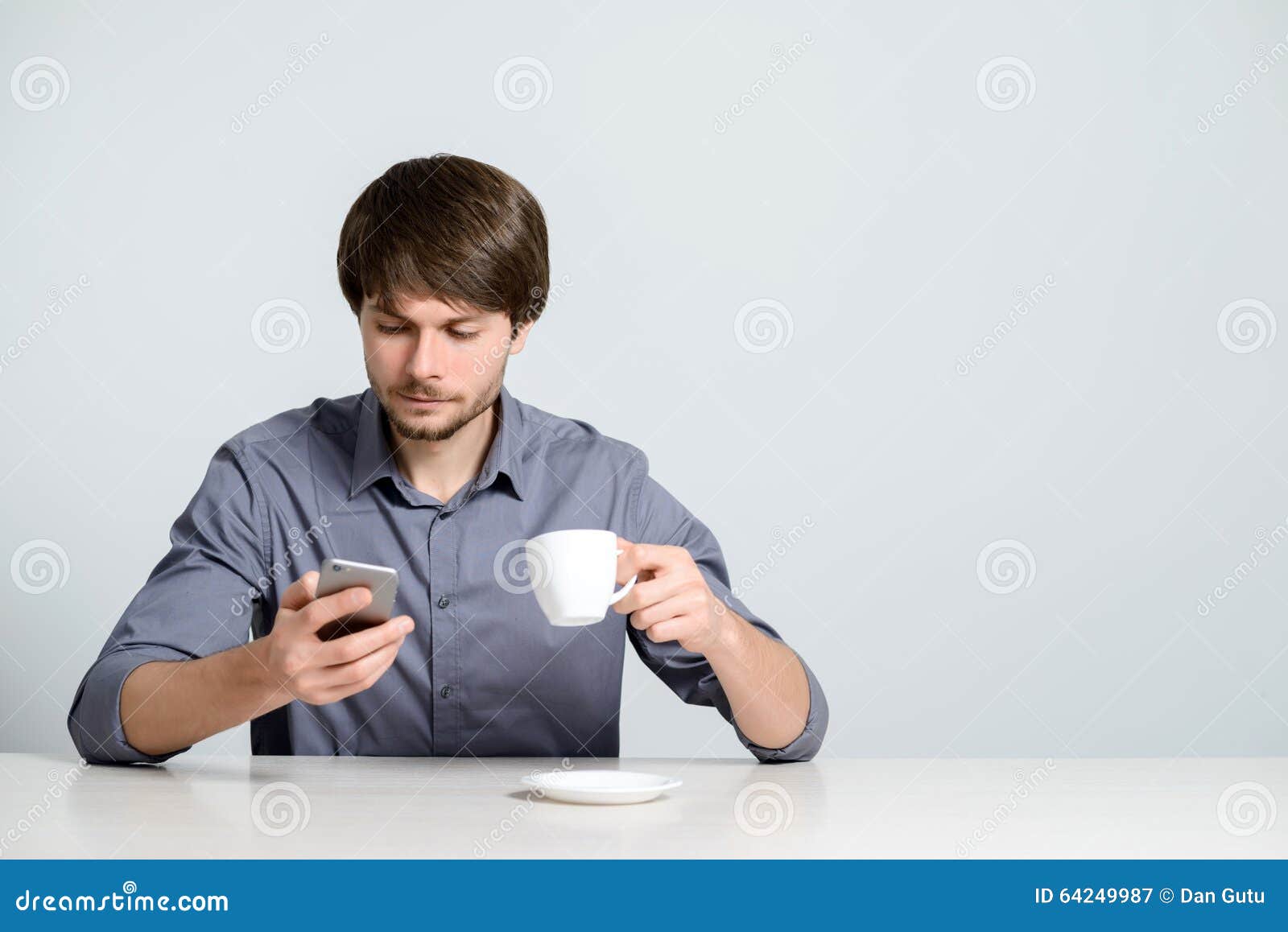 Workplace Man with Notebook Stock Image - Image of data, males: 64249987