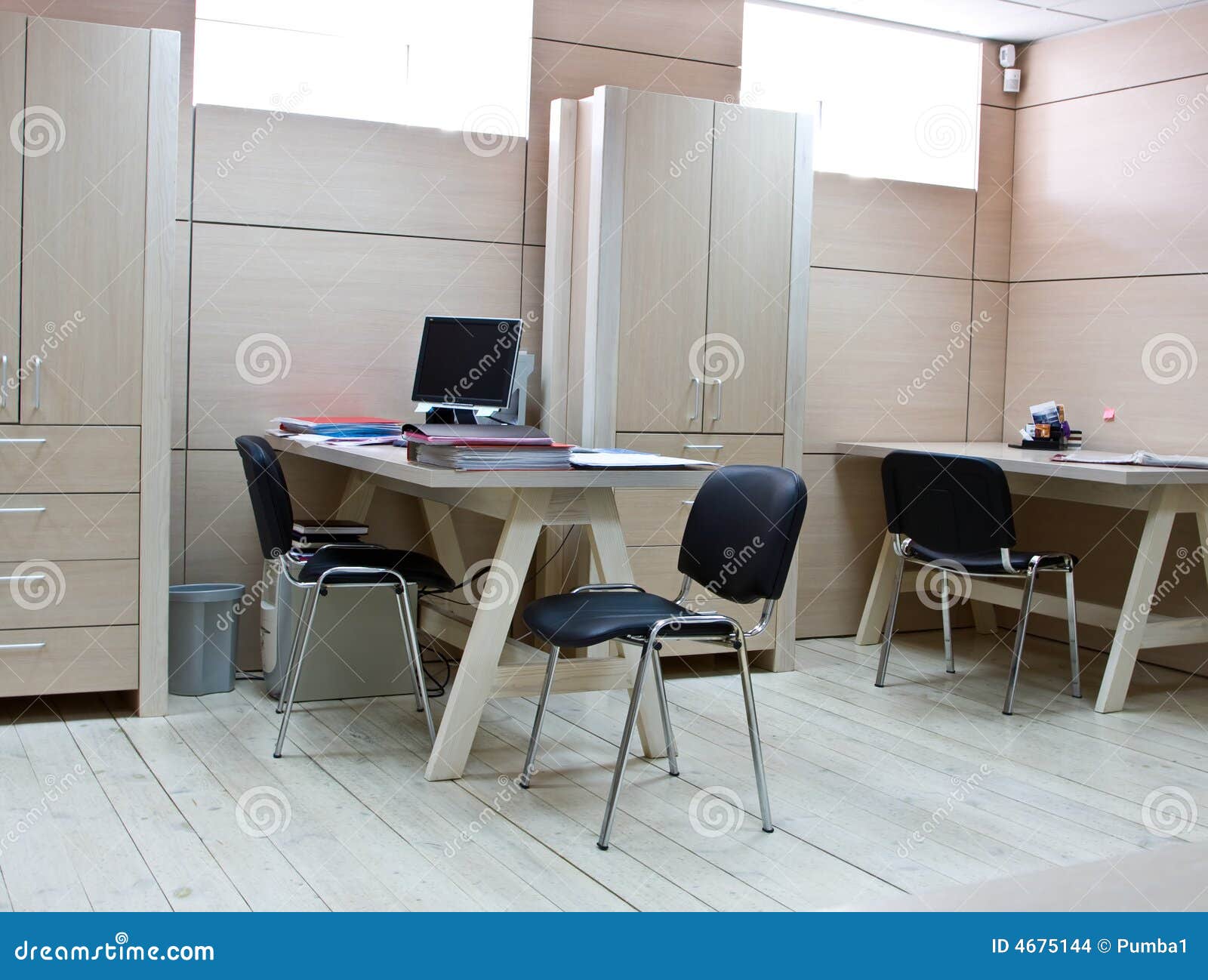 Workplace of the Manager at Modern Office Stock Photo - Image of desk ...