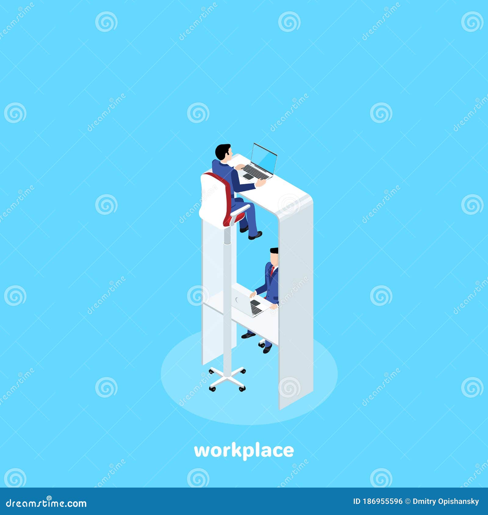 Workplace 3 stock vector. Illustration of sailing, freedom - 186955596