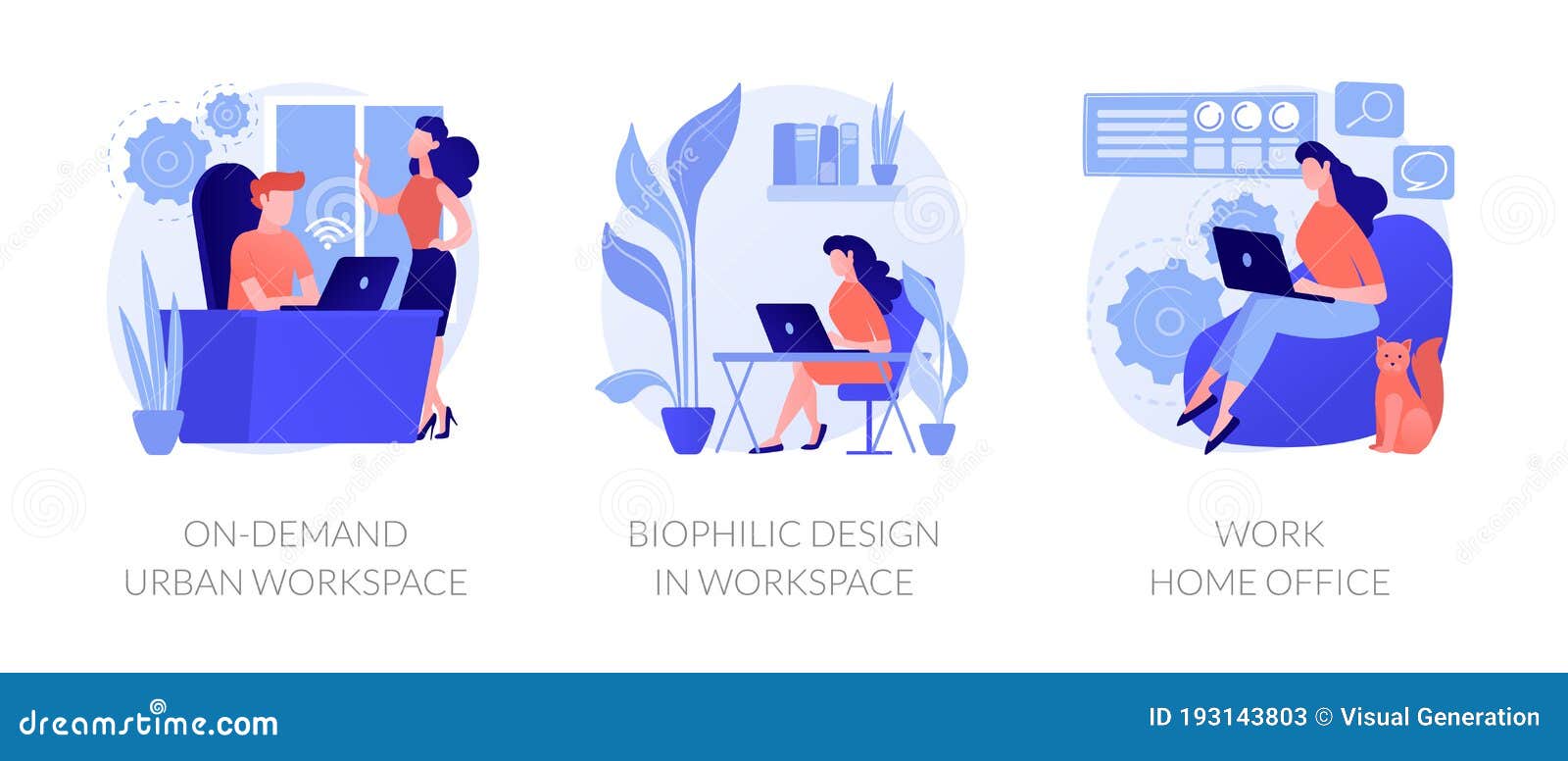 Workplace Organization Abstract Concept Vector Illustrations. Stock ...