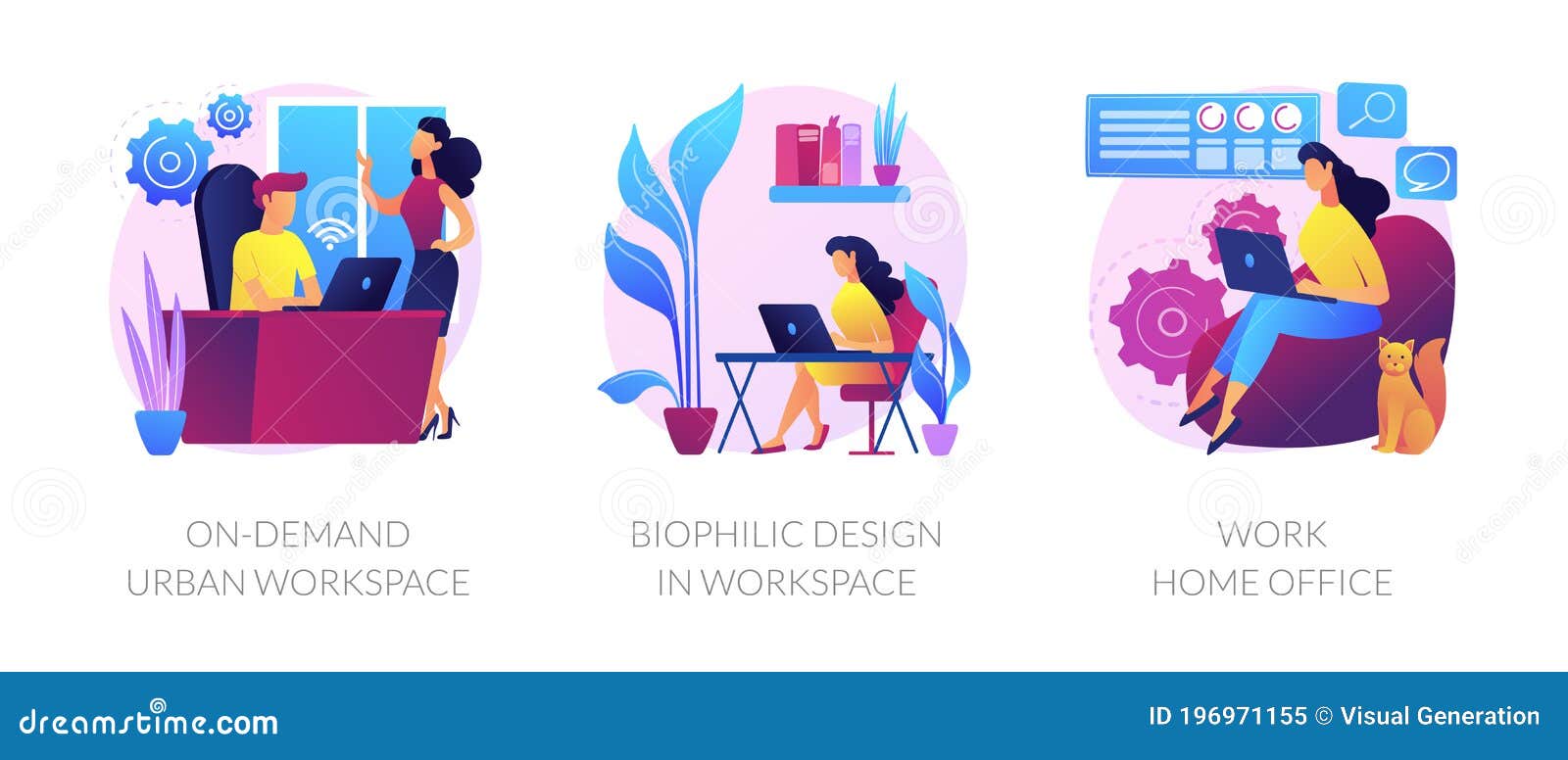 Workplace Organization Abstract Concept Vector Illustrations. Stock ...
